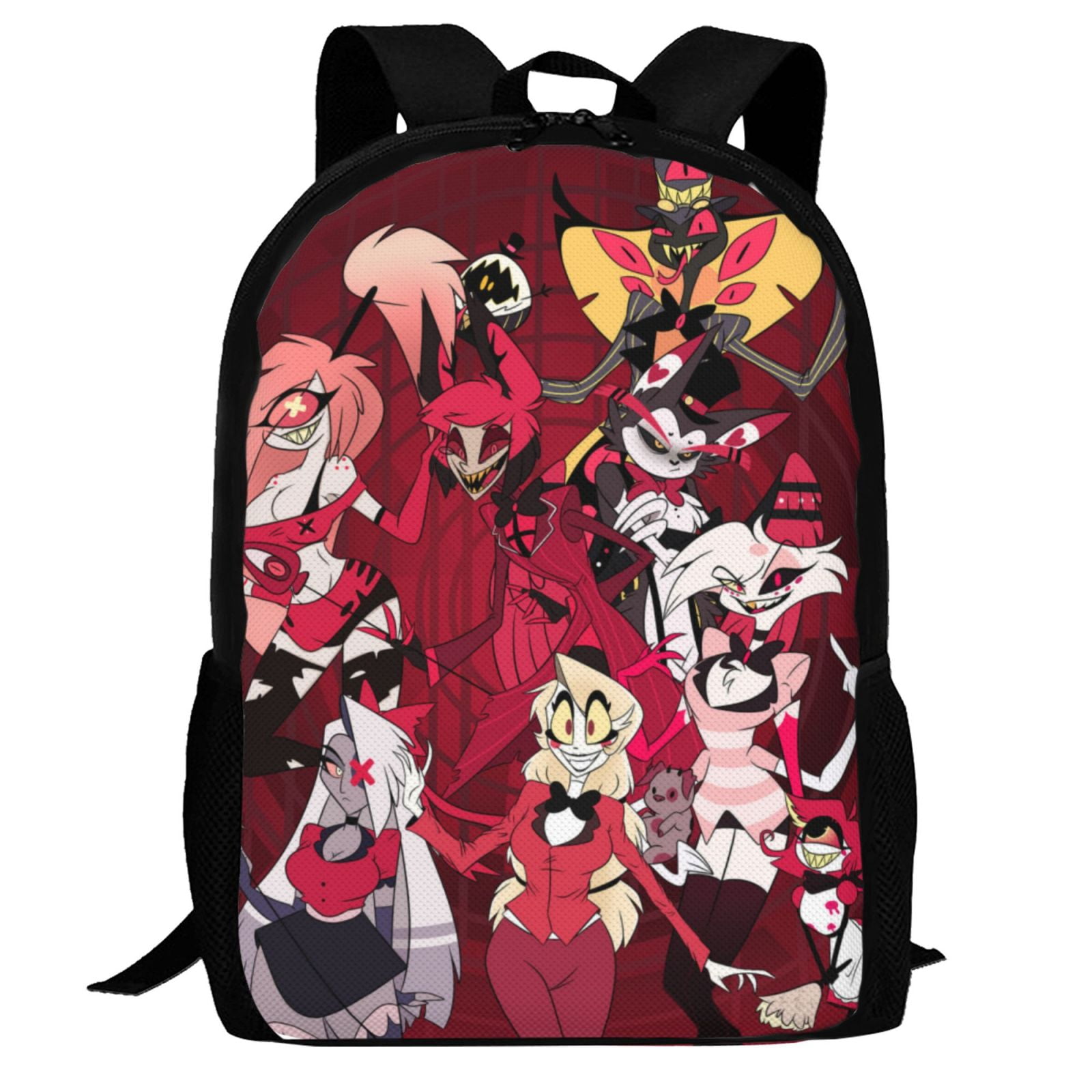 Casual Shoulder Bookbag, Hazbin Hotel Backpack Travel Bag Knapsack For ...