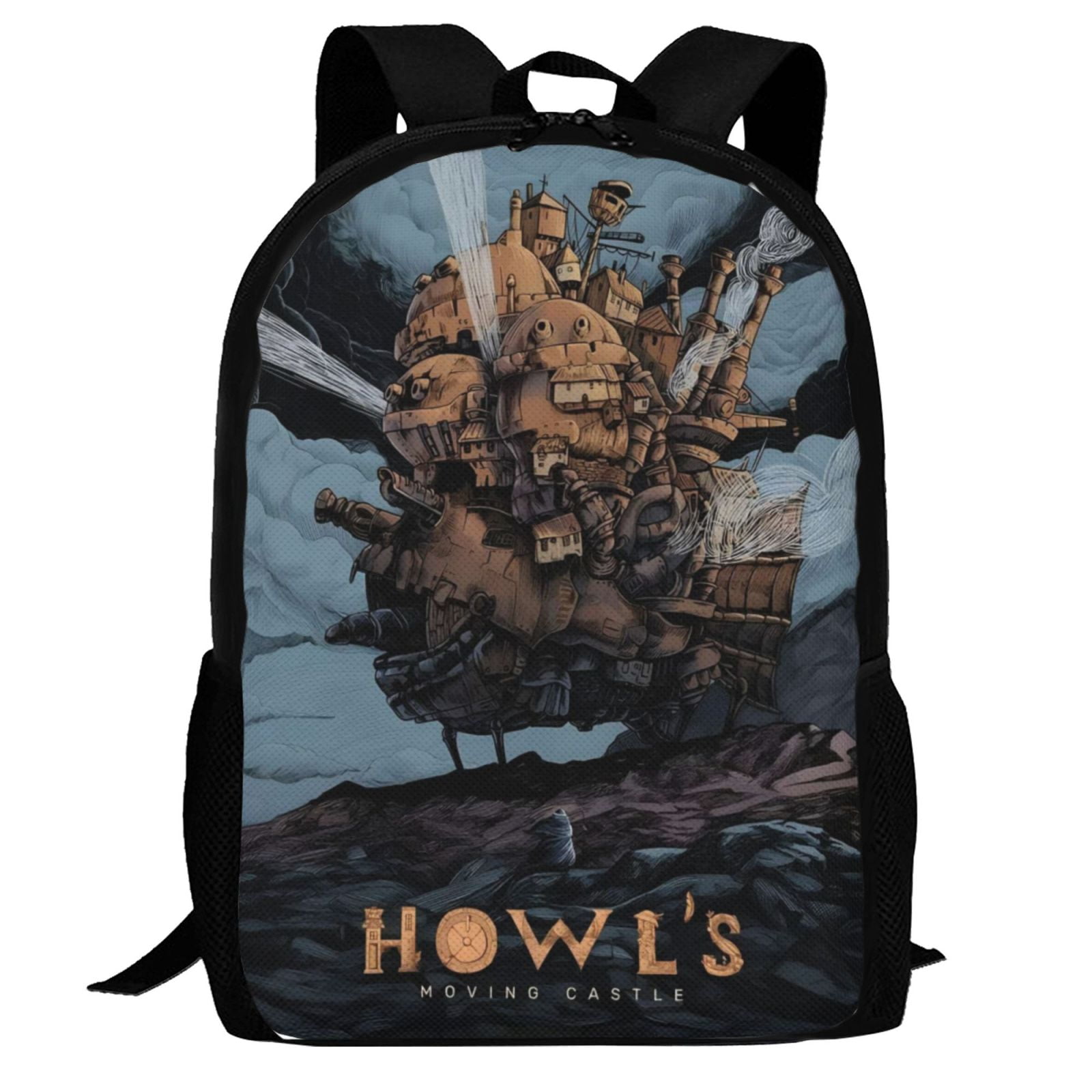 Casual Shoulder Bookbag, Howl's Moving Castle Backpack Travel Bag ...