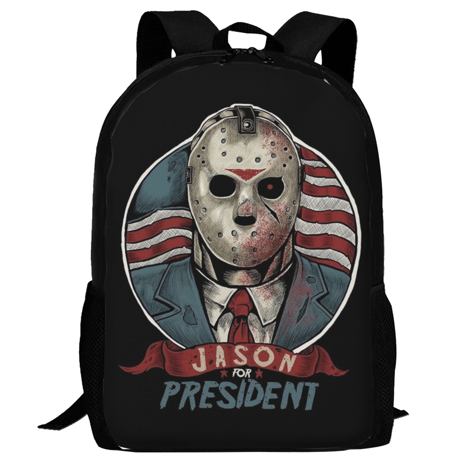 Casual Shoulder Bookbag, Jason Voorhees Friday the 13th Backpack Travel ...