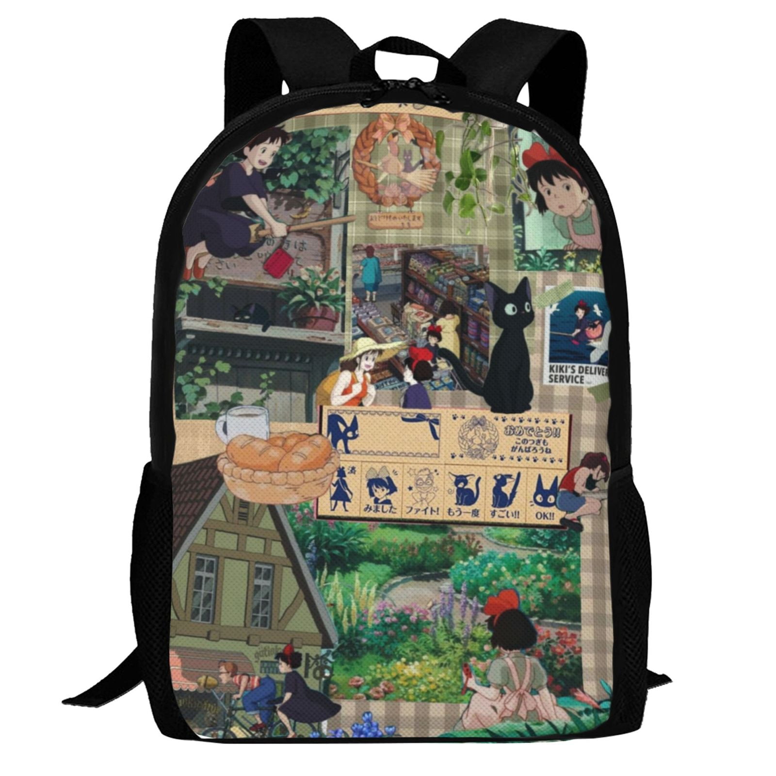 Casual Shoulder Bookbag, Kiki's Delivery Service Backpack Travel Bag ...
