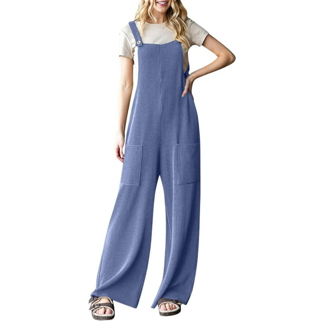 Casual Shoulder Strap Adjustable Buckle Pocket Overalls Rompers for ...