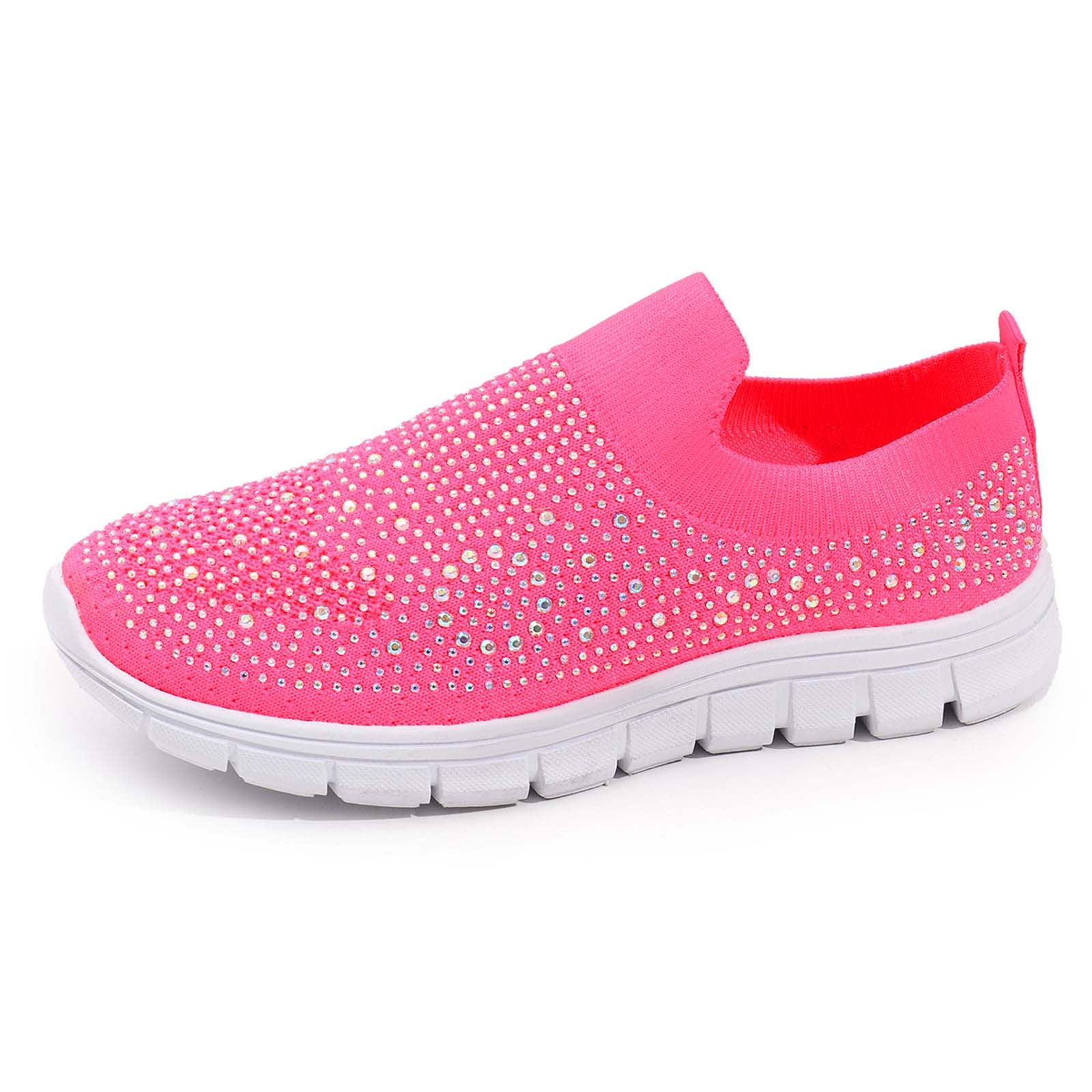 Casual Sneakers Breathable Solid Color Fabric Mesh Fashion Slip on ...
