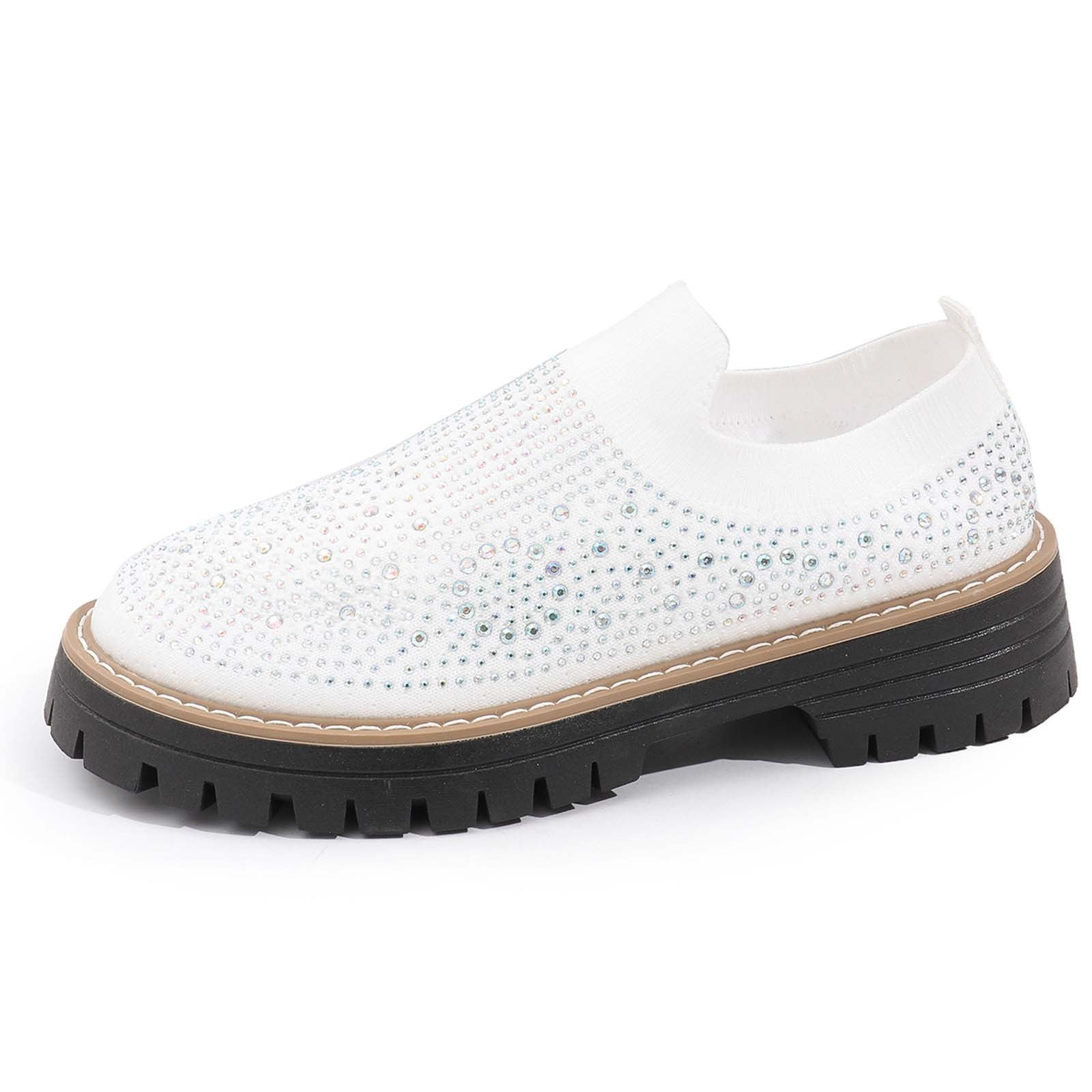 Casual Sneakers Breathable Solid Color Fabric Mesh Fashion Slip on ...