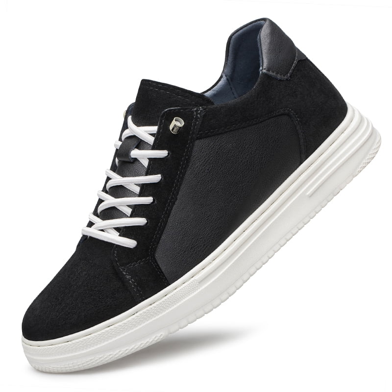 Casual Sneakers Men Elevator Shoes Hidden Heels Breathable Heightening ...