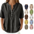 Casual Solid Color Short Sleeve T Shirt with Stand Collar for Daily ...