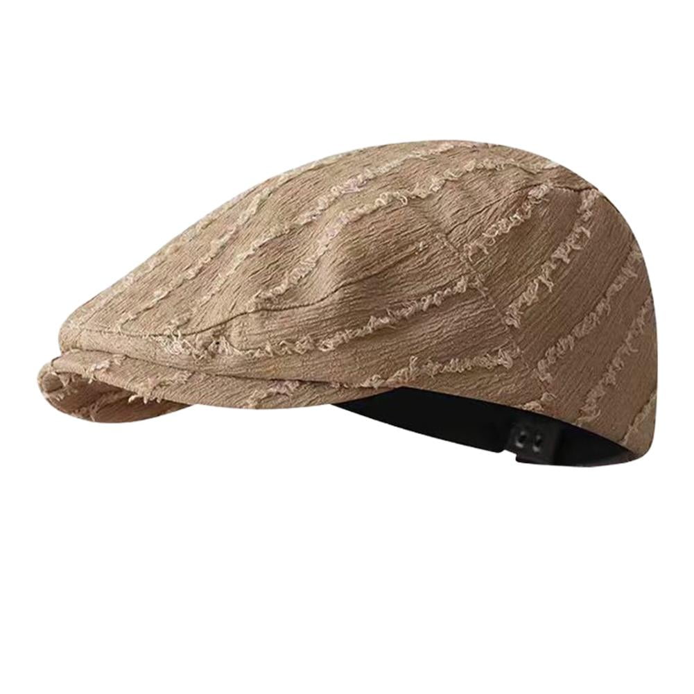 Casual Solid Color Women Beret Burr Edge Anti-UV Sunscreen Breathable ...