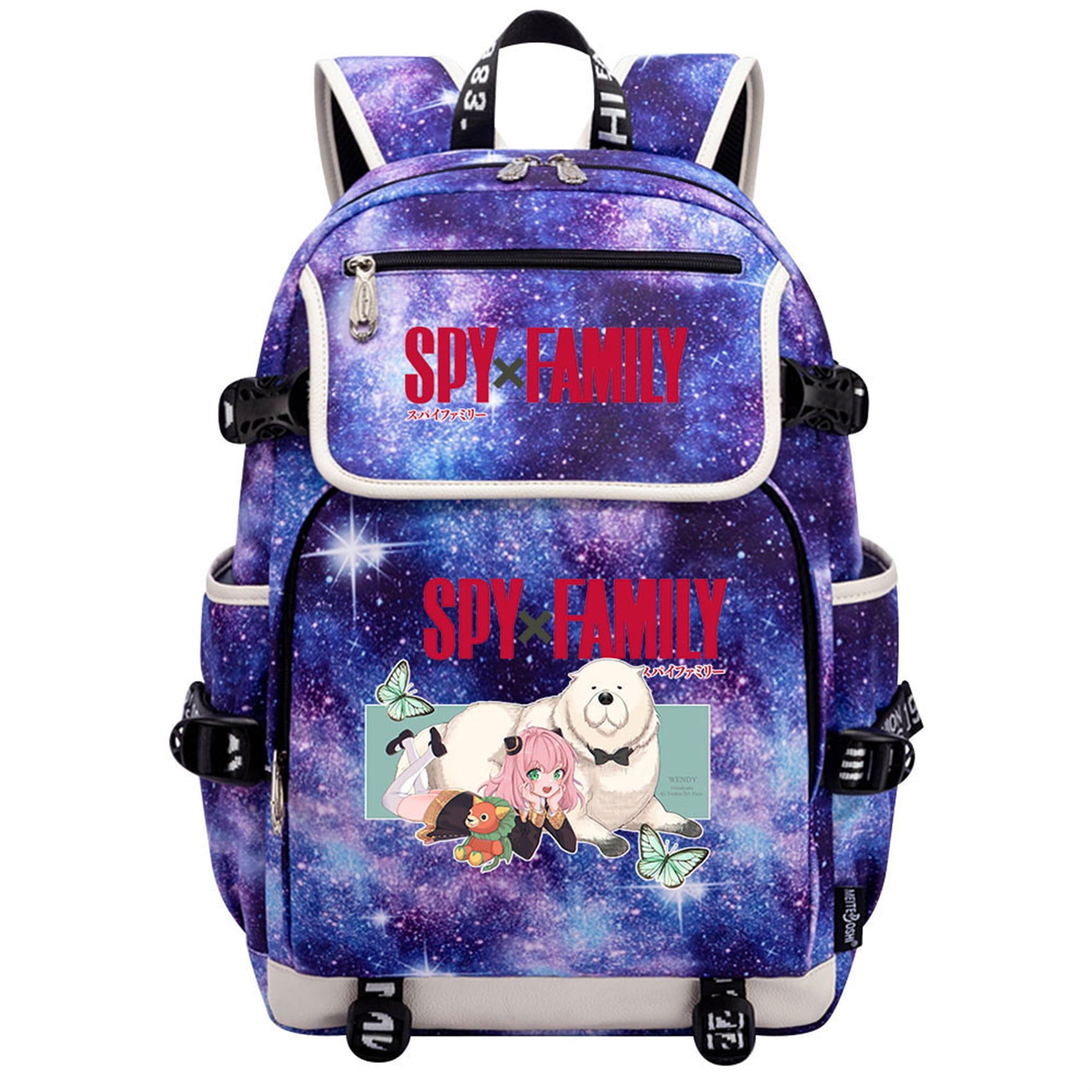 Casual Spy x Family Backpack Youth Lightweight USB Knapsack Wearproof ...