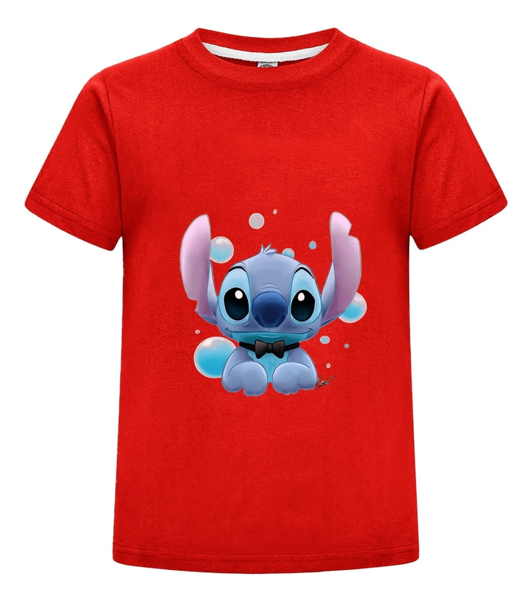 Casual Stitch Kids Tee – Fun Summer Graphic Shirt for Boys and Girls ...