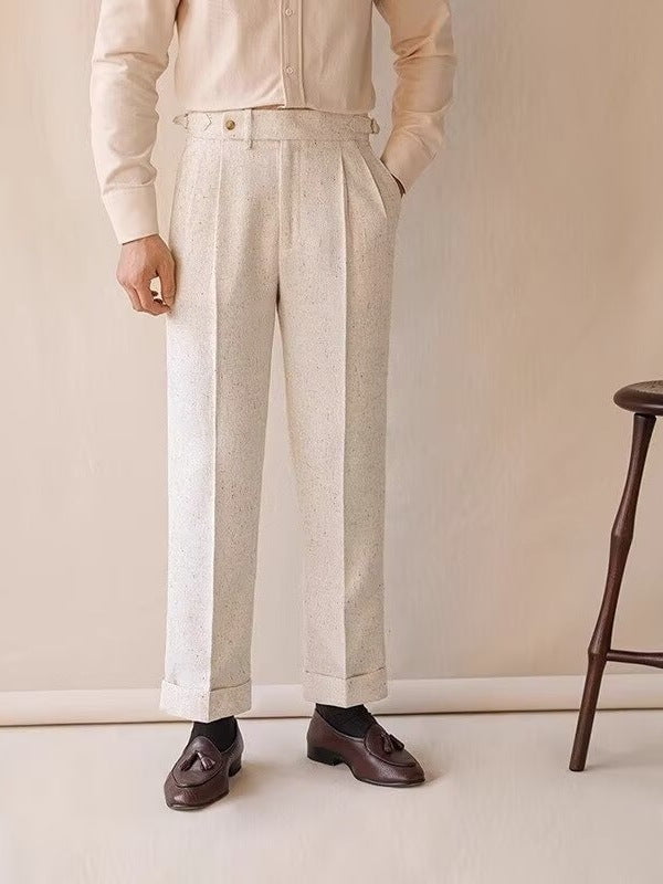 Casual Straight-leg Loose Elastic Waist Suit Pants - Walmart.com