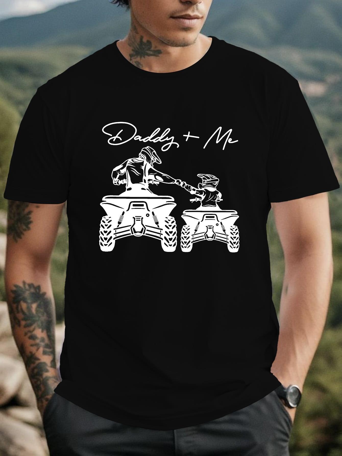 [Casual Style] Regular Size Men's T-Shirt - "Daddy & Me" Graphic ...