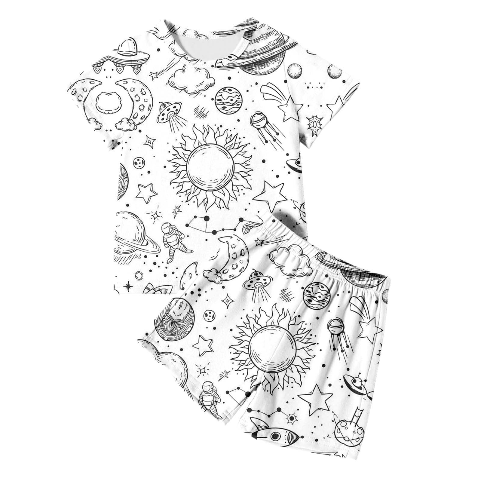 Casual Suit for Boys Diy Easter Print T Shirt Shorts Easter Beach Sets ...
