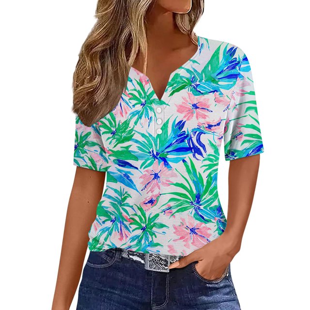 Casual Summer Clothes for Women Over 50 Blouses for Women Casual Plus ...