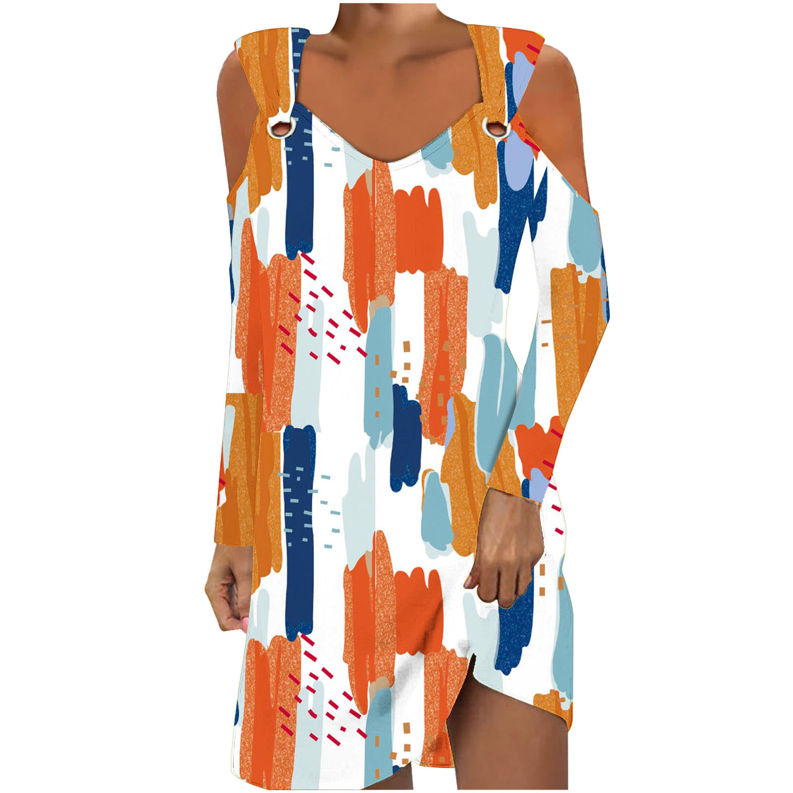 Casual Tank Dress for Women Funny Graphic Printing Summer Mini Dress ...