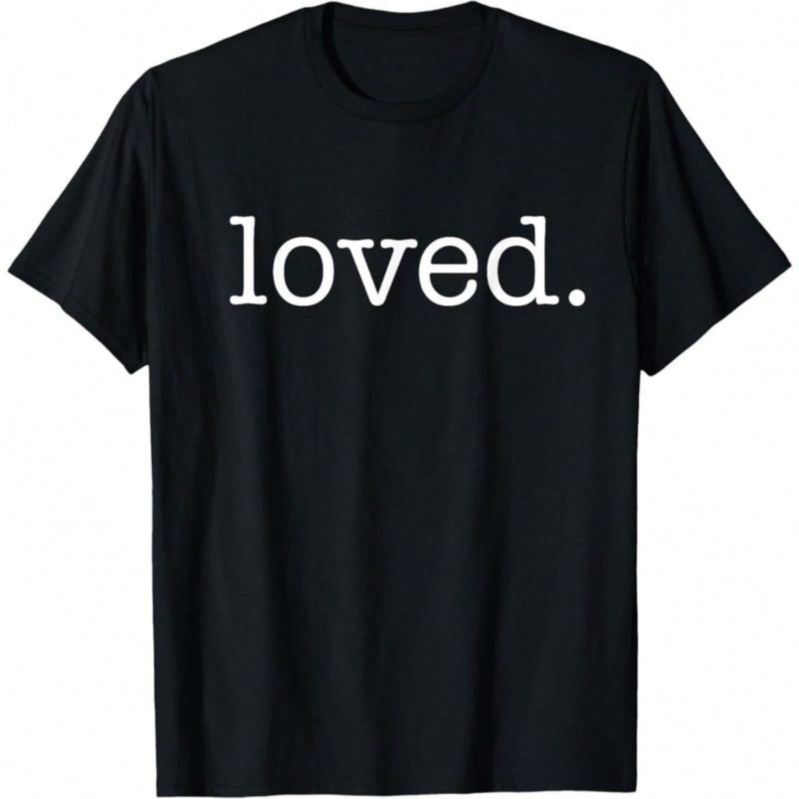Casual Tops For Women,"Love. "Text Print Tees,Crew Neck,for Daily ...
