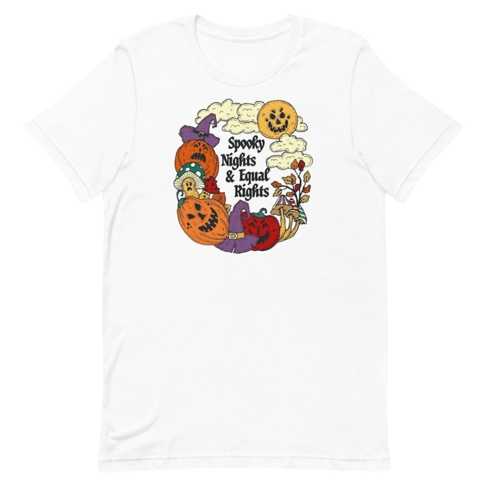 Casual Tops For Women,"Spooky Nights&Equal Rights"Text and Halloween ...