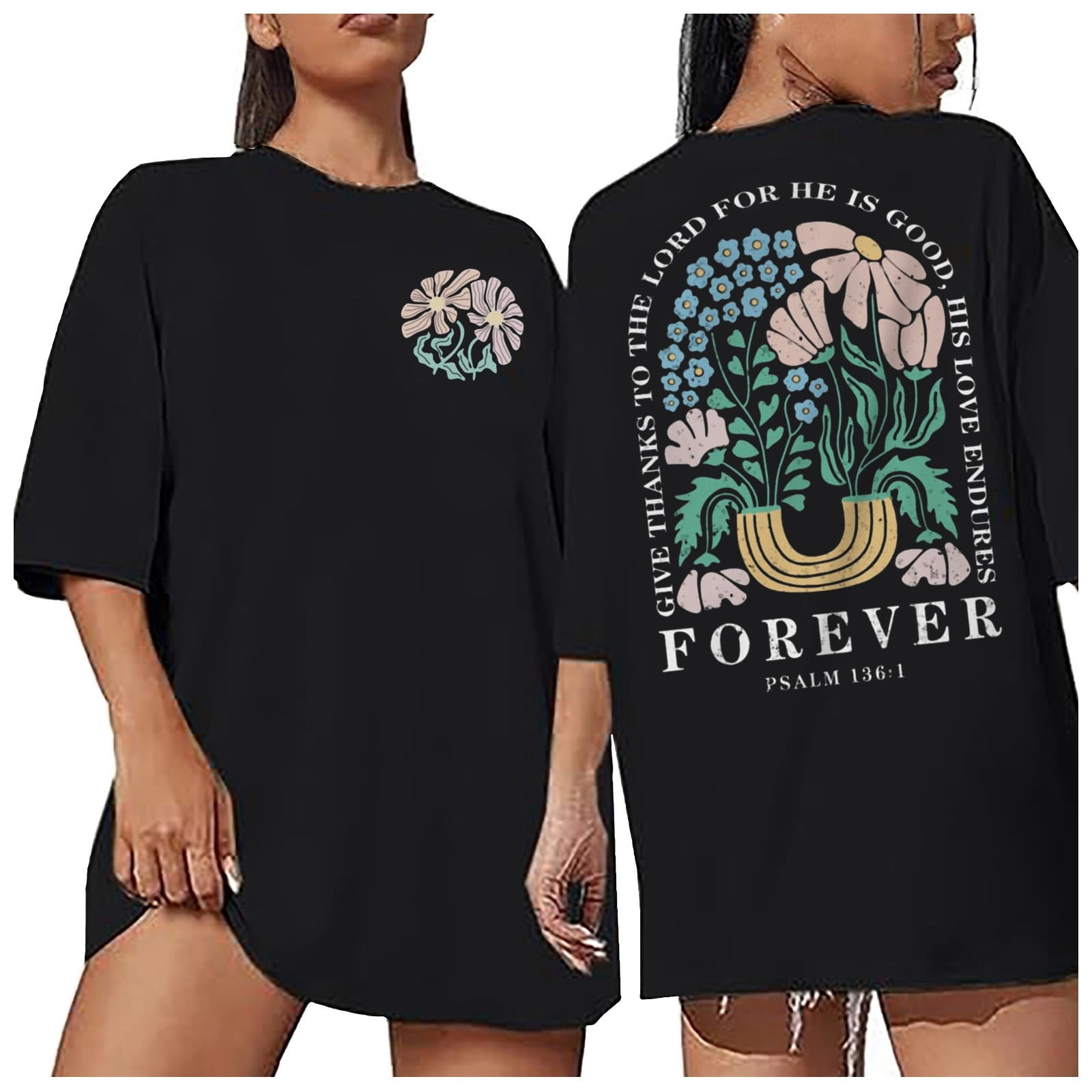 Casual Tops for Women Short Sleeve Letter Print Crew Neck Soft Comfy ...