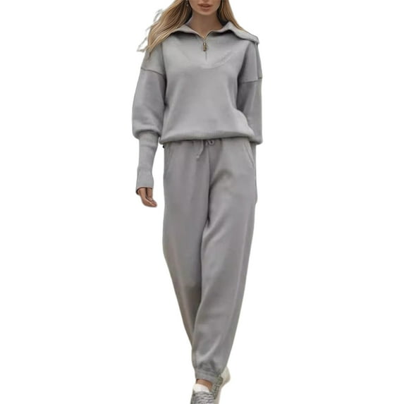 Casual Two Piece Sets for Women - Long Sleeve Sweatshirt With ...