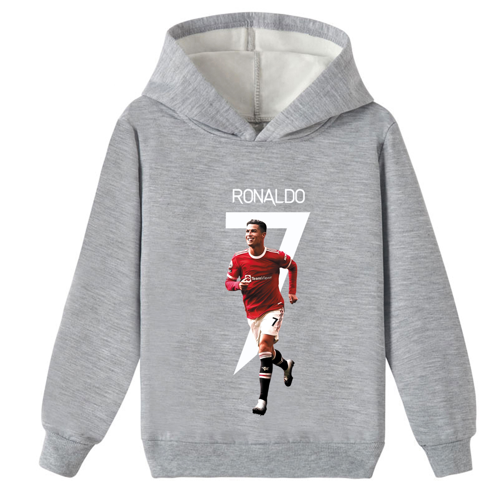 Casual Wear Hoodie Cristiano Ronaldo Fleece Brushed works for Winter ...