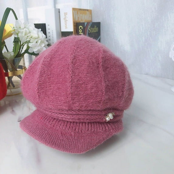 Casual Winter Berets Caps Gorras Mujer Basin Cap Knitted Knitted Hats ...