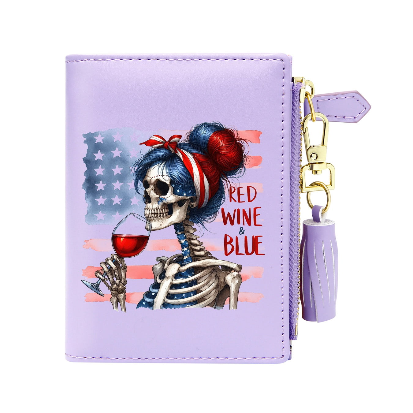 Casual Women Card Holder Wallet Flower Pattern Zipper Wallet Soft PU ...