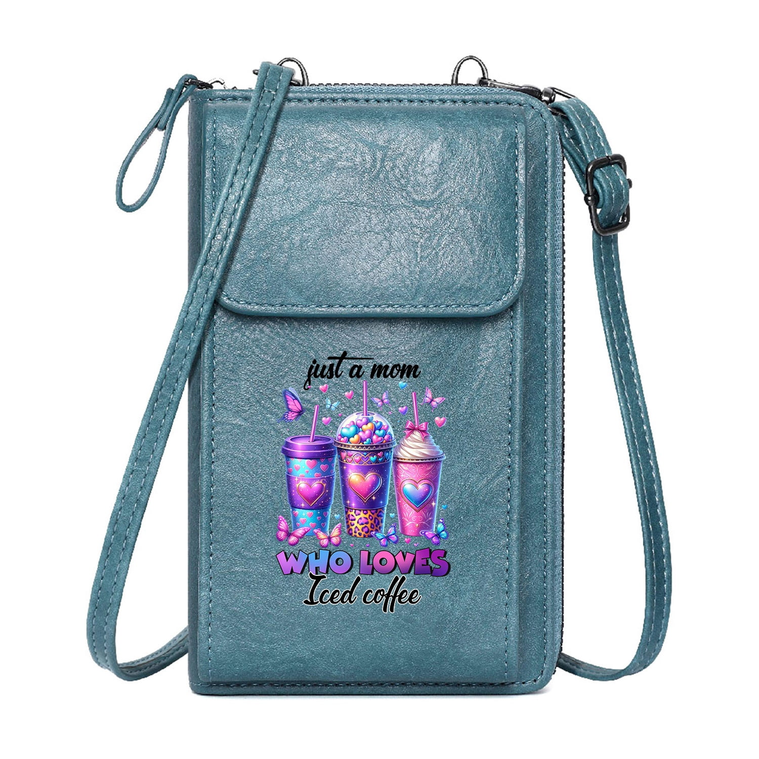 Casual Women Crossbody Phone Bag Elegant Pattern Small Crossbody Multi ...