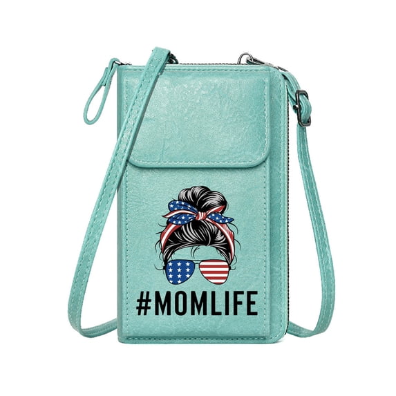 Casual Women Ladies Messenger Star Print Wallet Bag Fits Most Phones ...