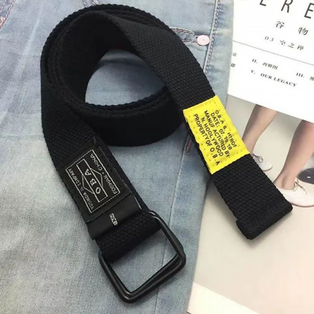 Casual Women Man Simple Cargo Pants Belt Luxury design Canvas Strap ...