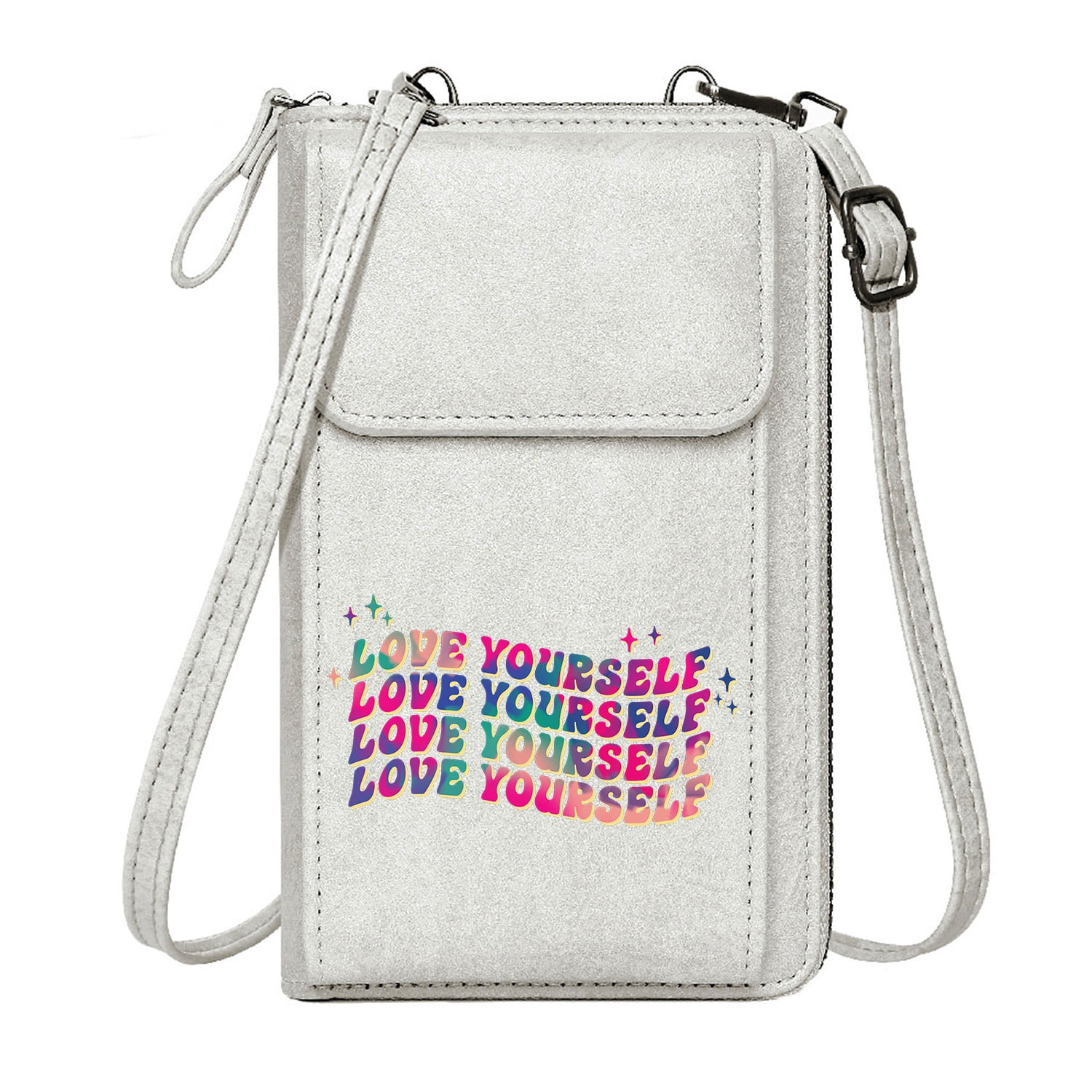 Casual Women Phone Bag Elegant Pattern Small Crossbody Fits Most Phones ...