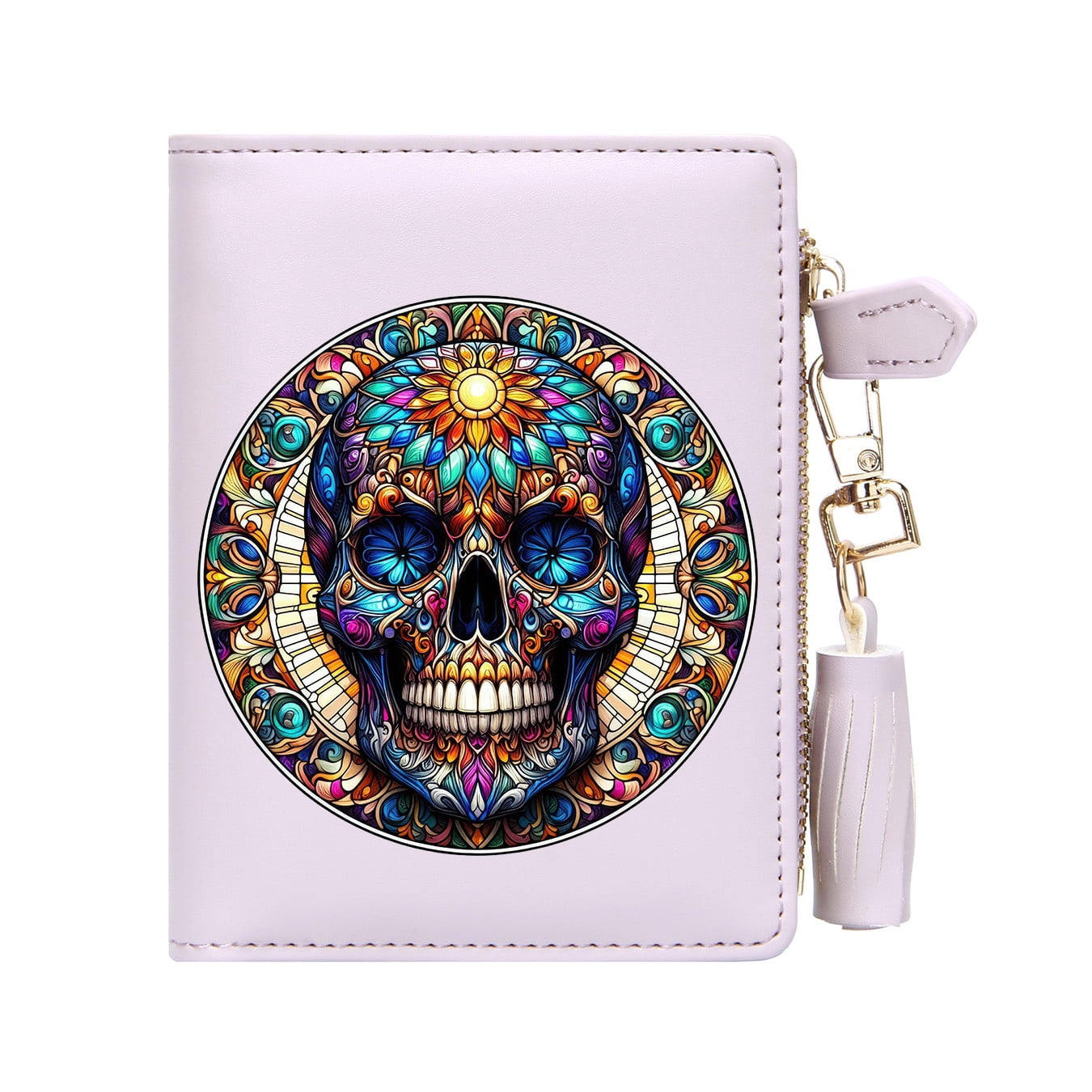 Casual Women Short Wallet Flower Pattern Long Wallet Large Capacity PU ...