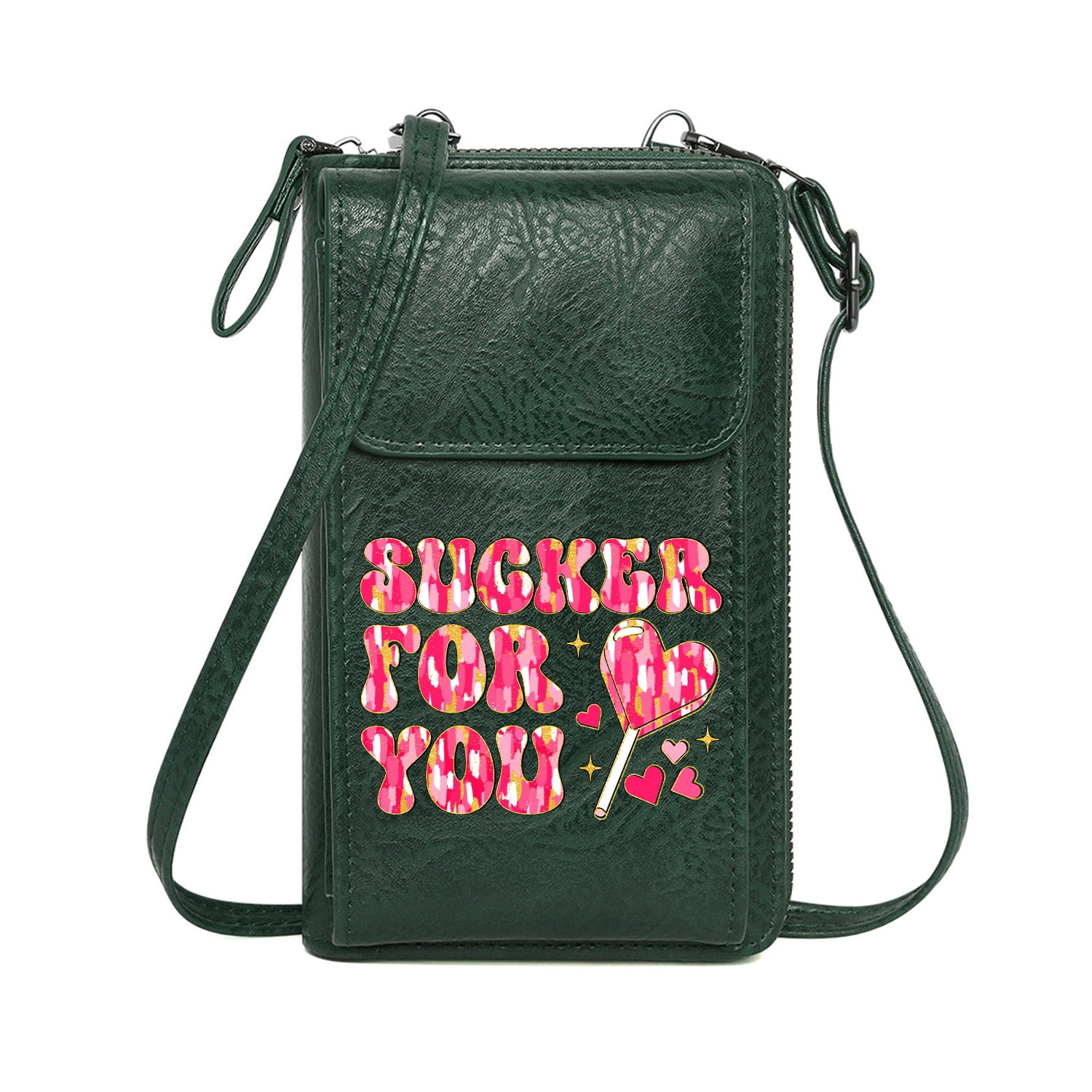 Casual Women Small Crossbody Floral Print Wallet Bag With Adjustable ...