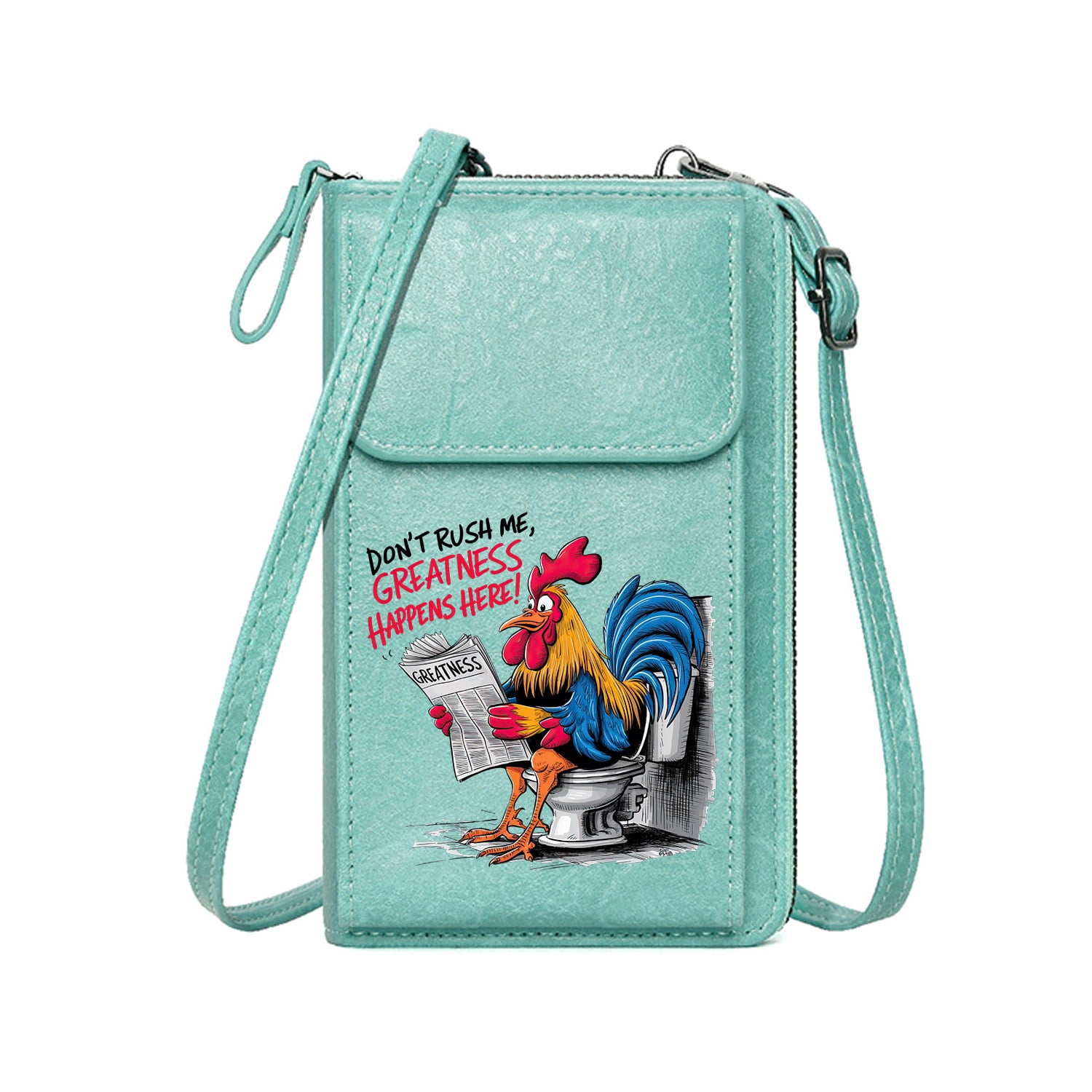Casual Women Small Crossbody Vintage Print Crossbody Bag Phone Holder ...