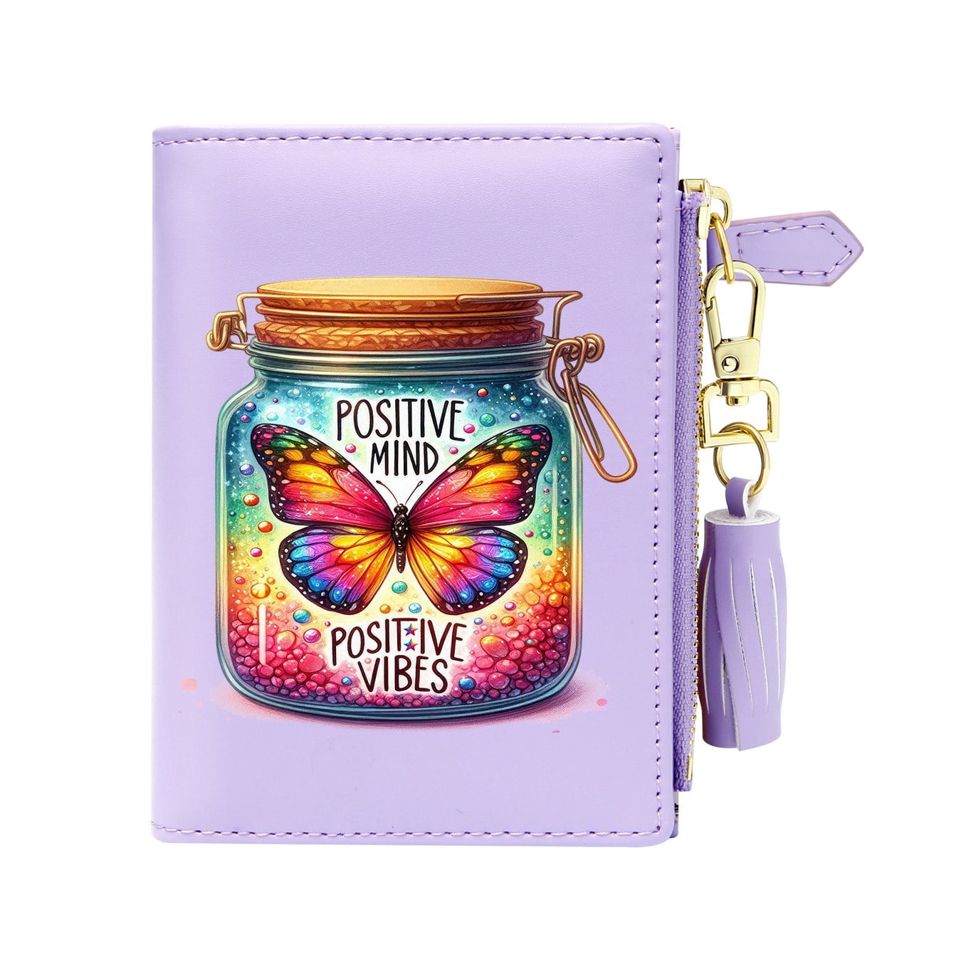 Casual Women Wallet Heart Print Purse Zipper Pocket PU Leather Special ...