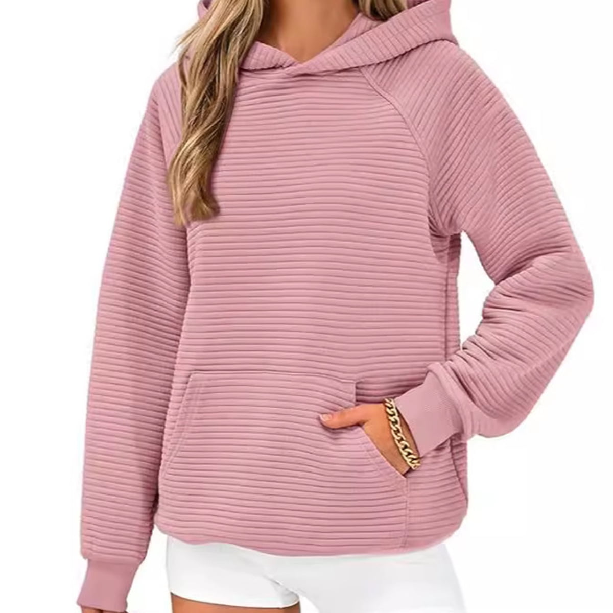 Casual Womens Hoodies Fashion Sweatshirts Long Sleeve Sweaters Pullover ...
