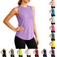 Casual and Fashionable Solid Color Sequined V Neck Sleeveless Top and ...