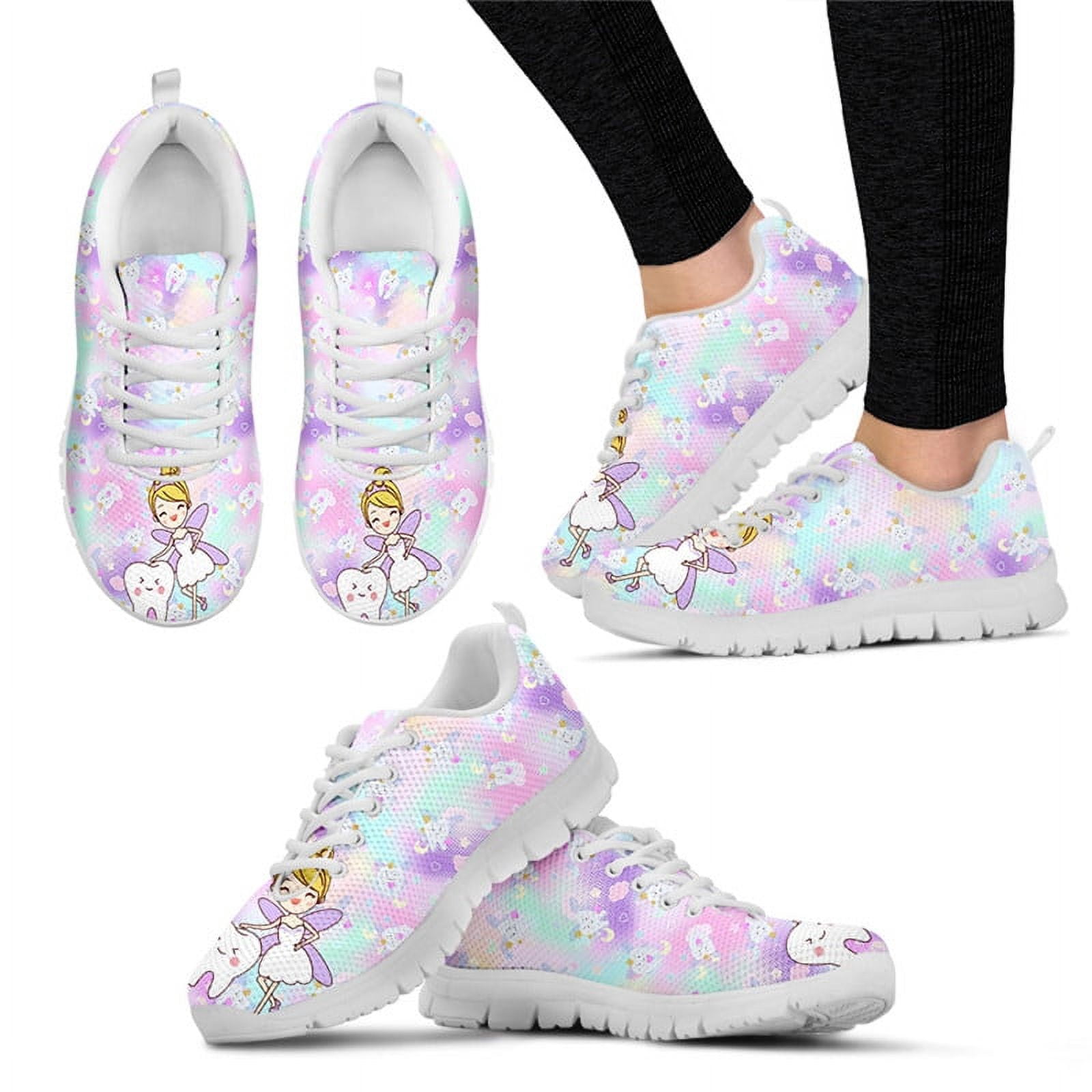 Casual shoes for women 2021 Men Lace Up Flats Sneakers Cute Cartoon ...