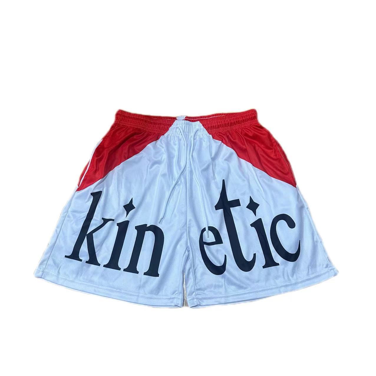 Casual shorts men's muscle exercise 2024 shorts mesh fabric over the ...