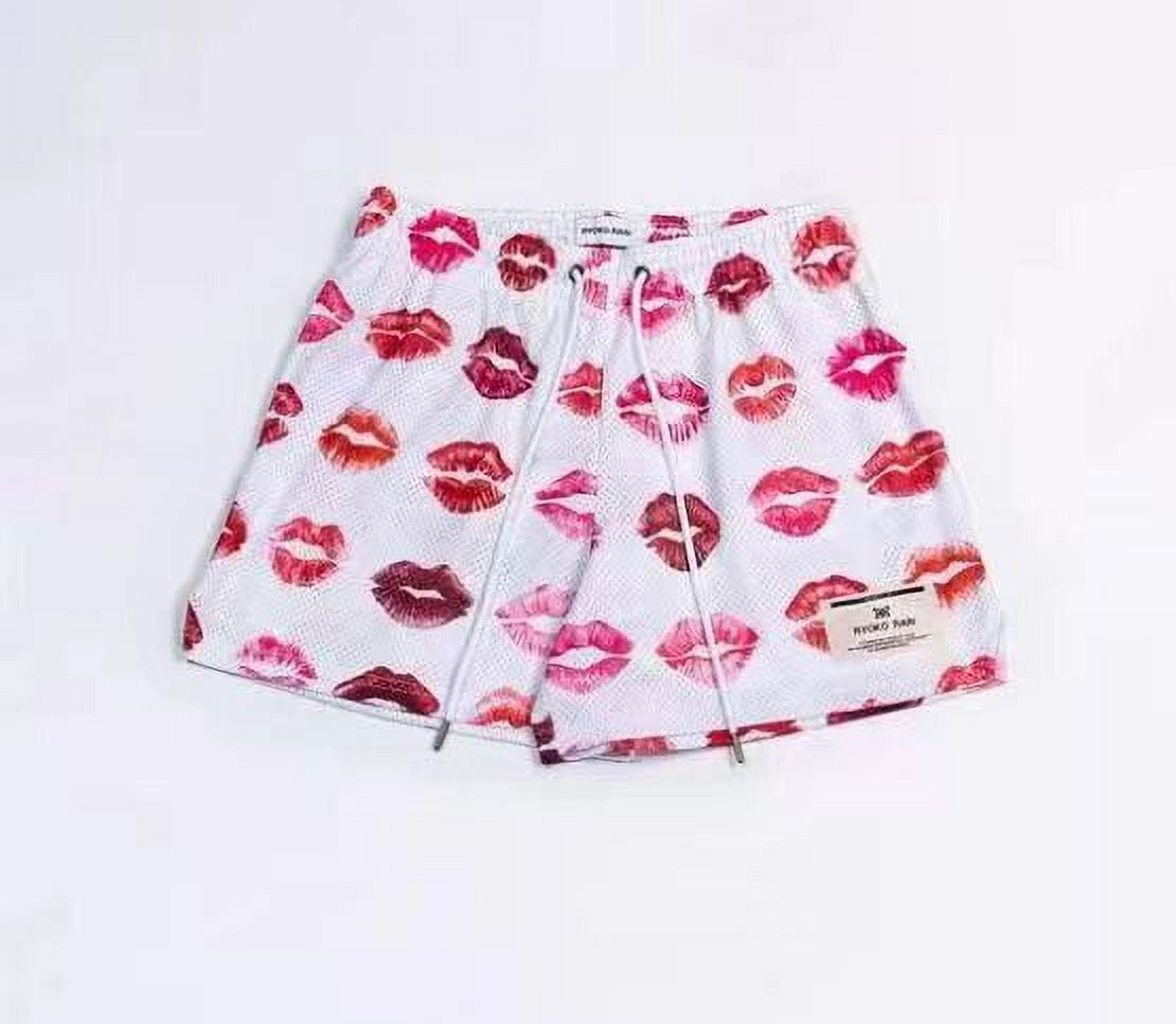 Casual shorts men's muscle exercise 2024 shorts mesh fabric over the ...