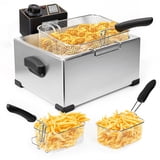 Casualife Deep Fryer with Dual Baskets, 6QT Electric Fryer with ...