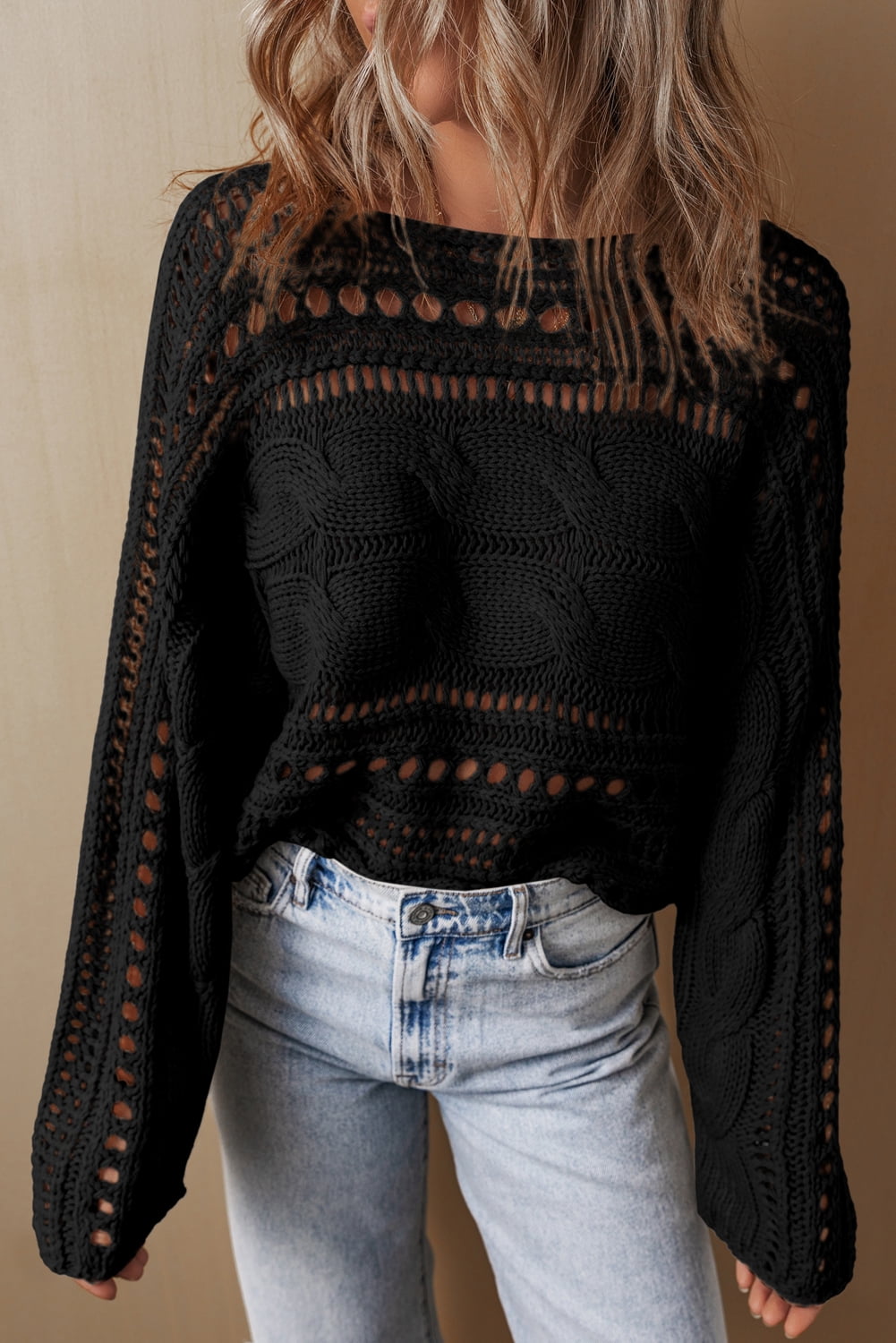 Casuashion Stylish Crop Top: Sleek Cable Knit, Timeless Elegance ...