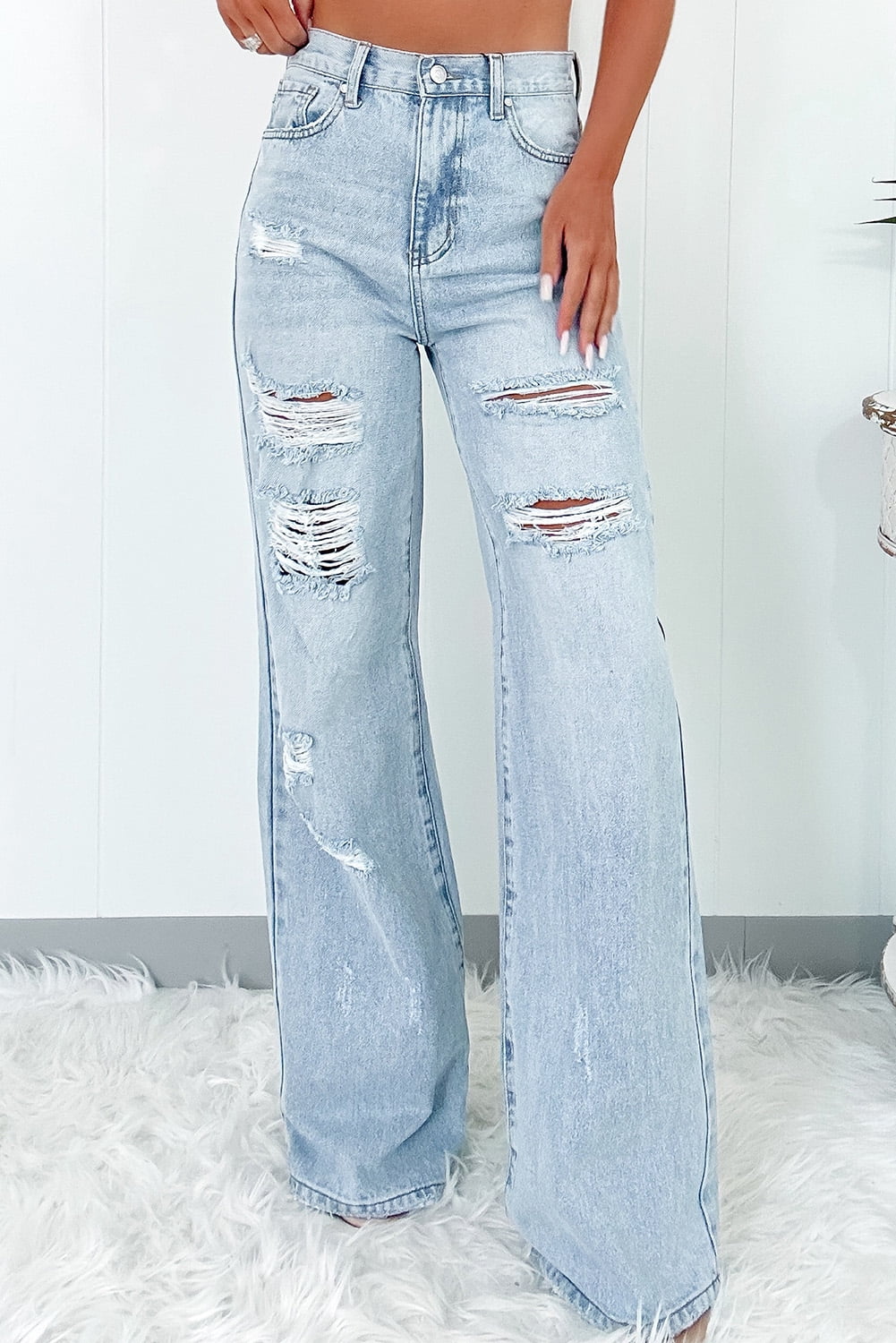 Casuashion Stylish Distressed Blue Jeans - Boost Your Wardrobe ...