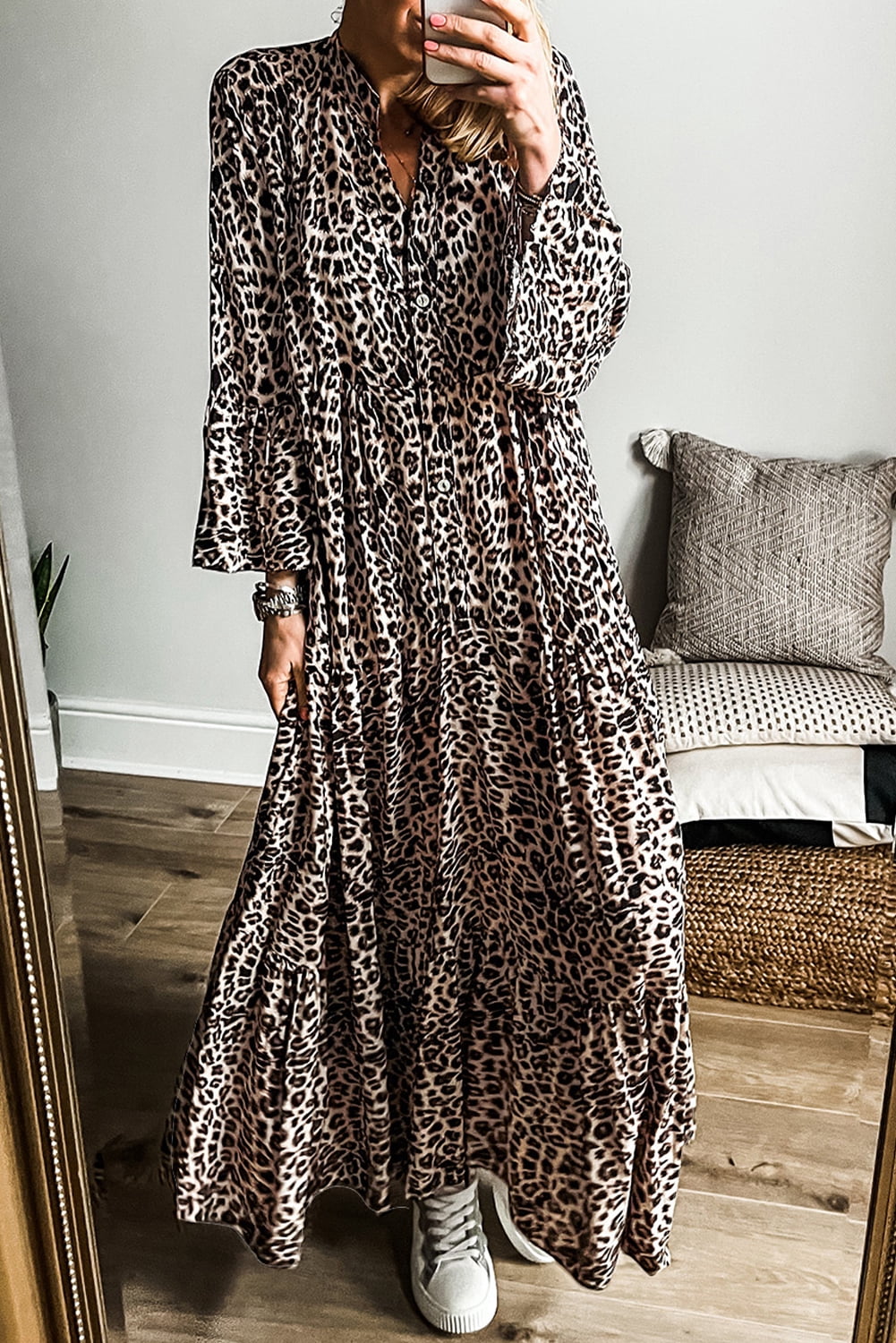 Casuashion Vibrant Leopard Maxi Dress - Stylish Everyday Elegance ...