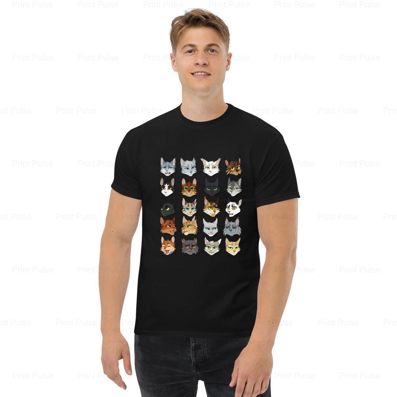 CasuelWéar Cats Clans Erin Hunter Shirt Shadowclan, Riverclan ...