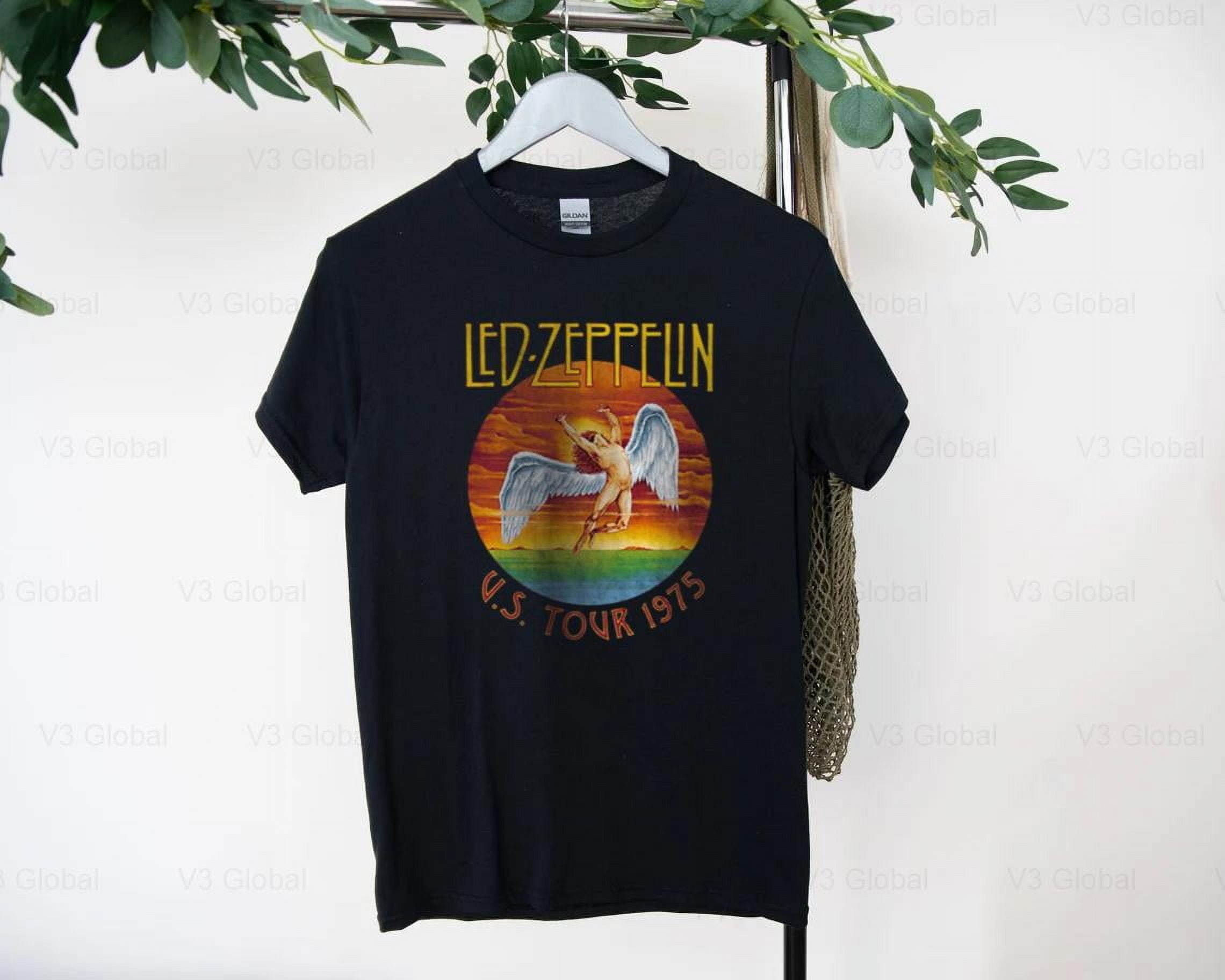 CasuelWéar Led Zeppelin US Tour 1975 T-Shirt – Classic Concert Merch ...
