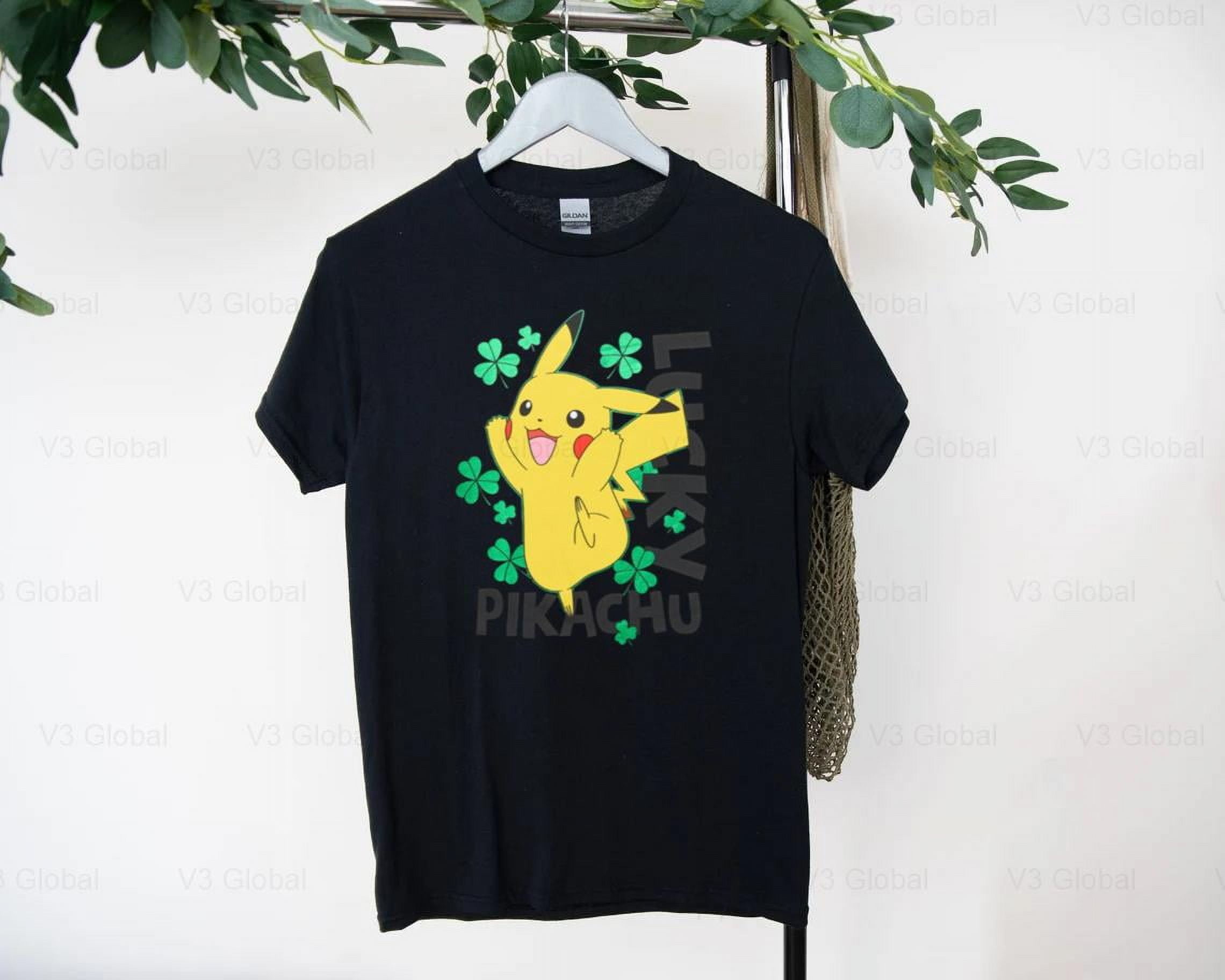 CasuelWéar Lucky Pikachu St. Patrick’s Day T-Shirt – Boys’ Graphic Tee ...