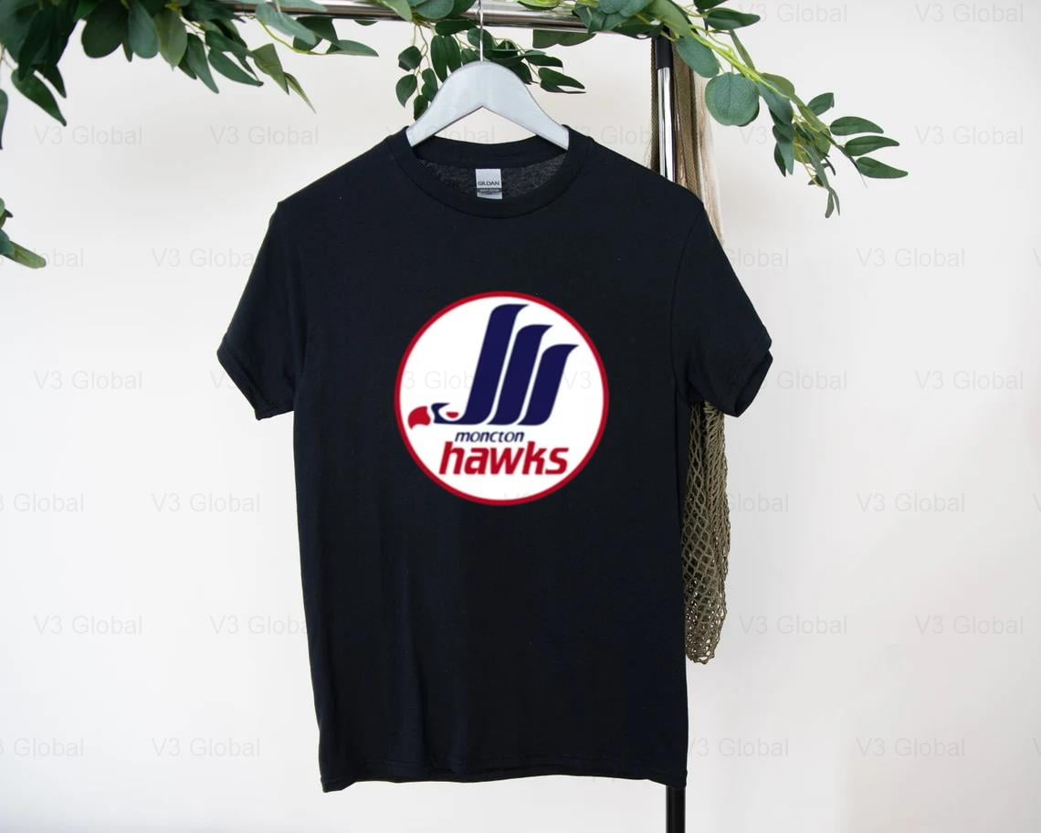 CasuelWéar Moncton Hawks AHL T-Shirt – American Hockey League Golden ...