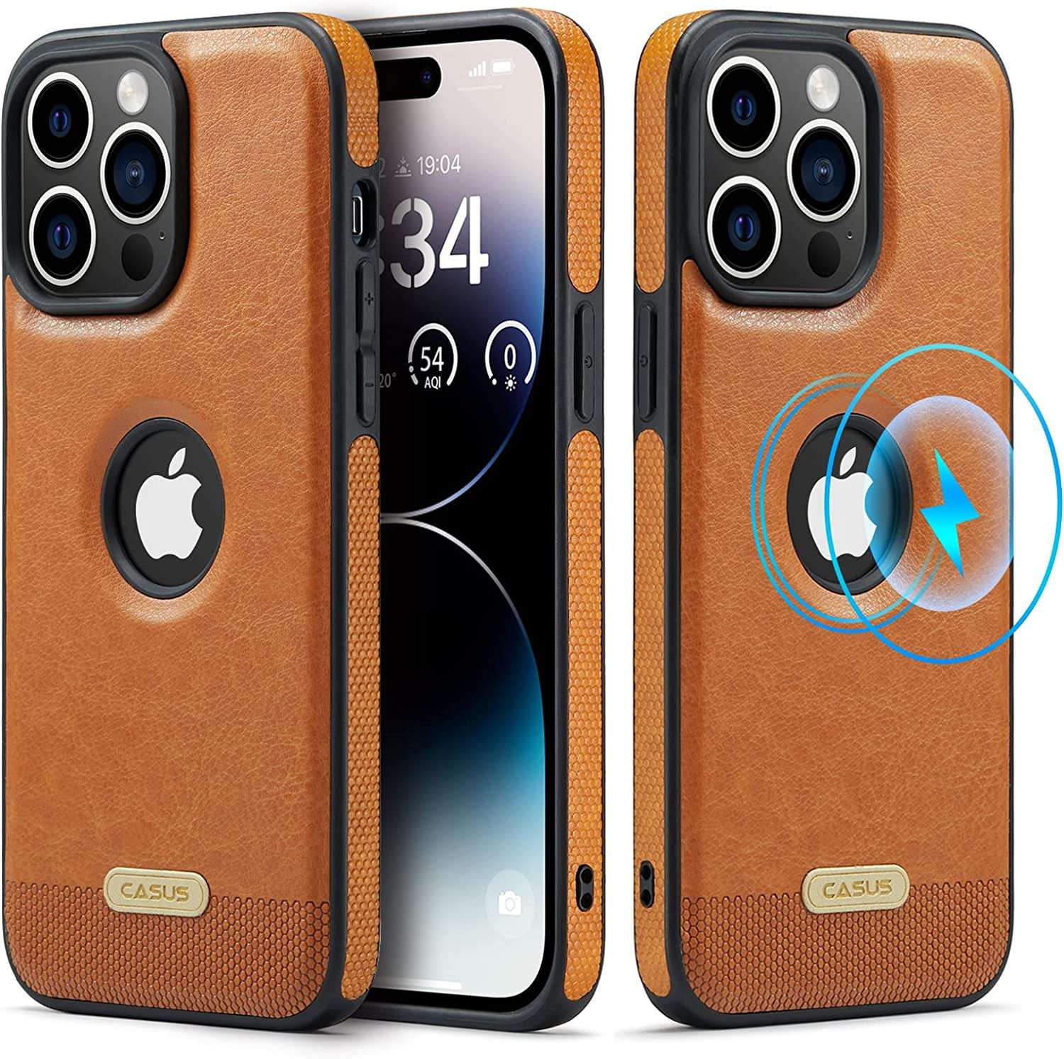 Casus Business Wallet Case Leather Sim Card Holder for Apple iPhone 12 ...