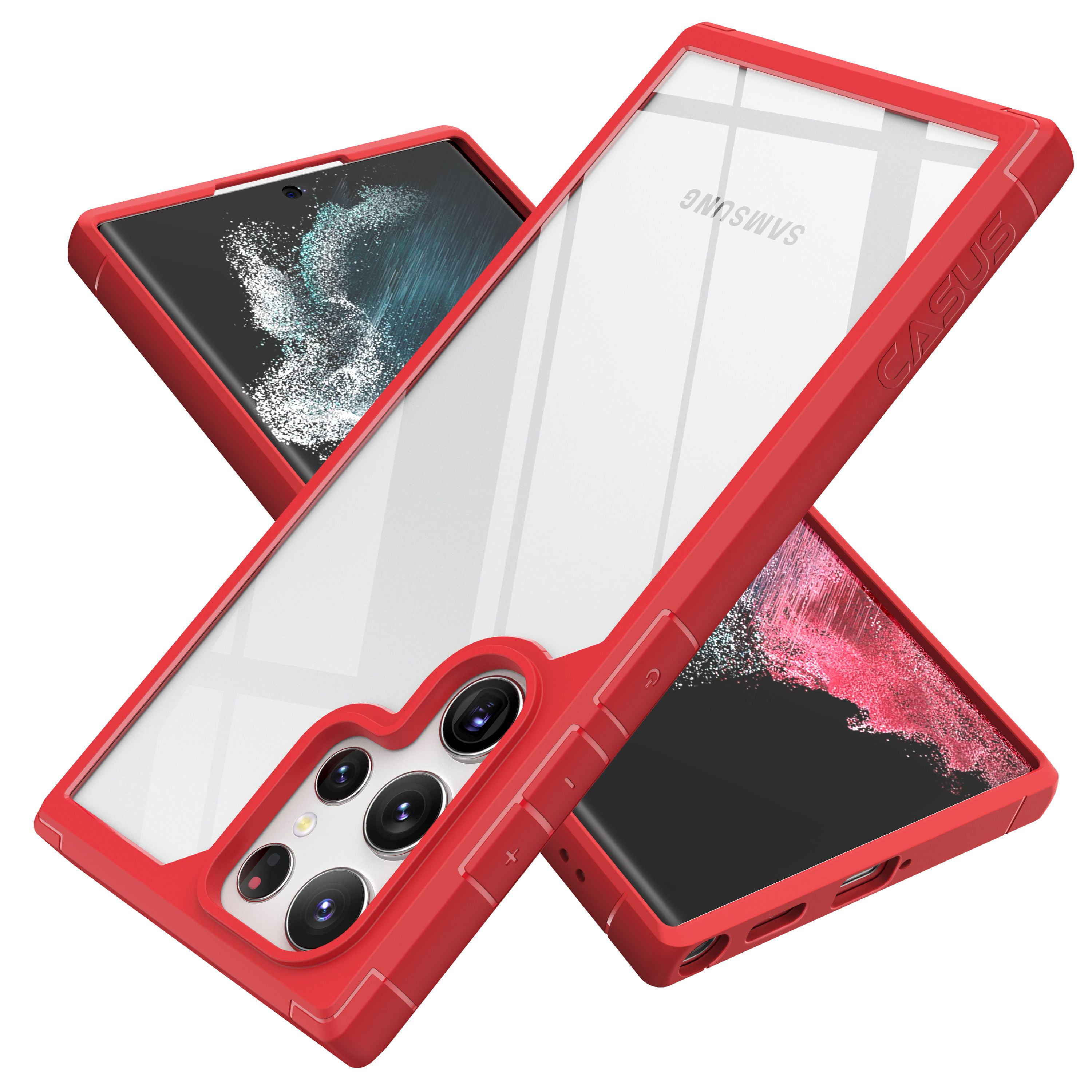Casus Shockproof Bumper Hard Clear Back Cover Case for Samsung Galaxy ...