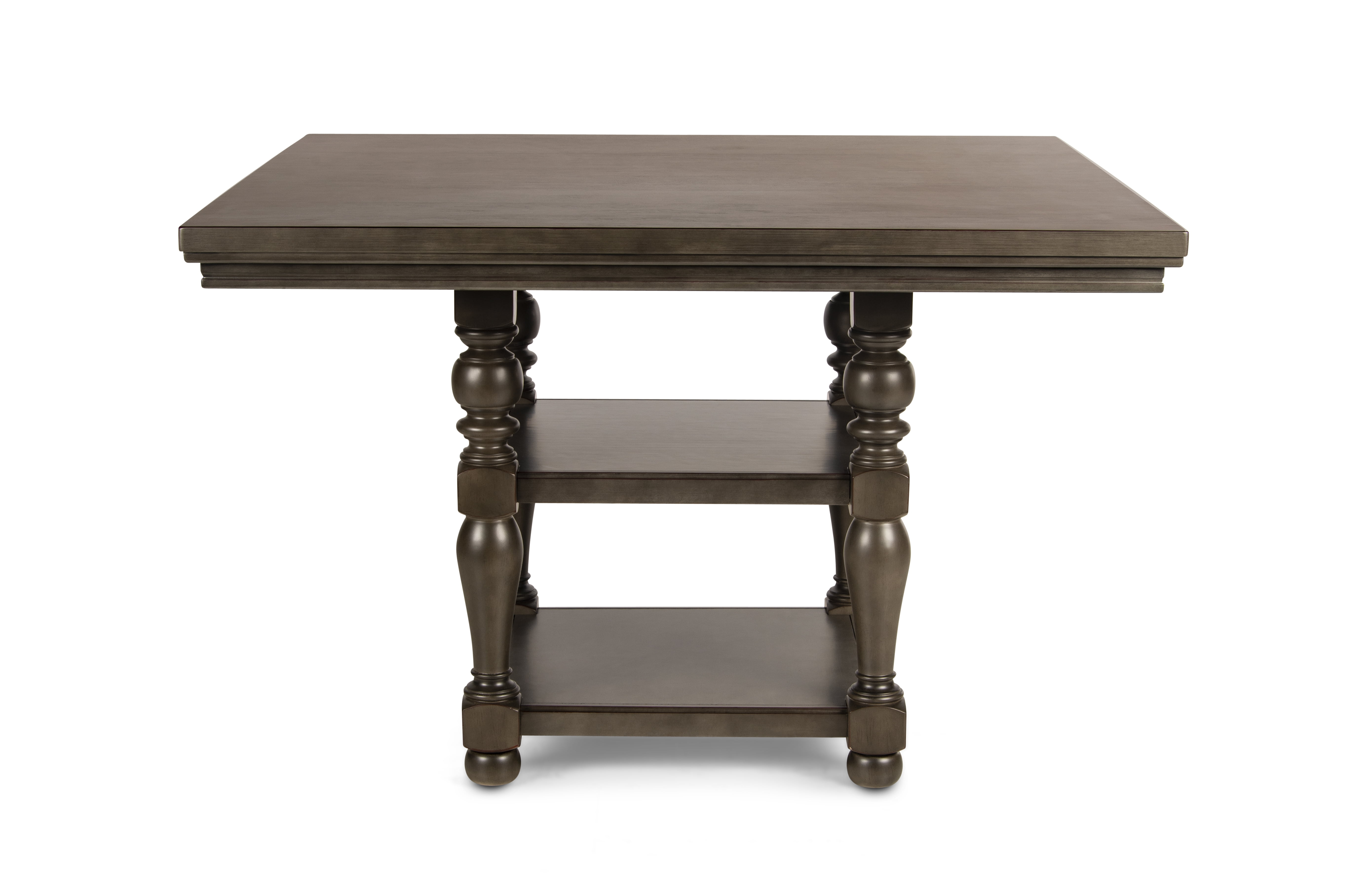 Caswell Counter Height Dining Table - Dark Gray, Square Table for 8 ...