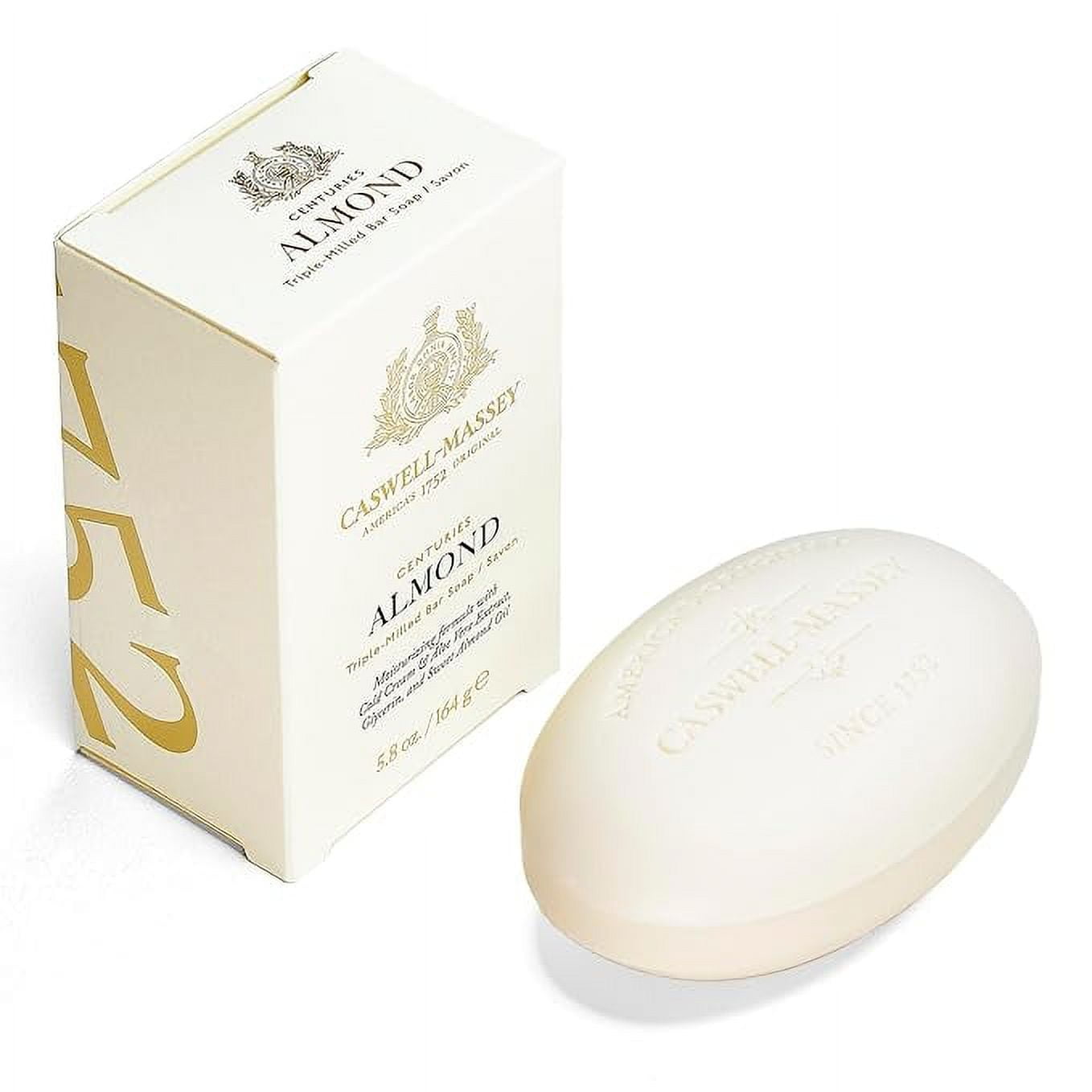 Caswell-Massey Centuries Almond Luxury Bar Soap, Moisturizing & Scented ...