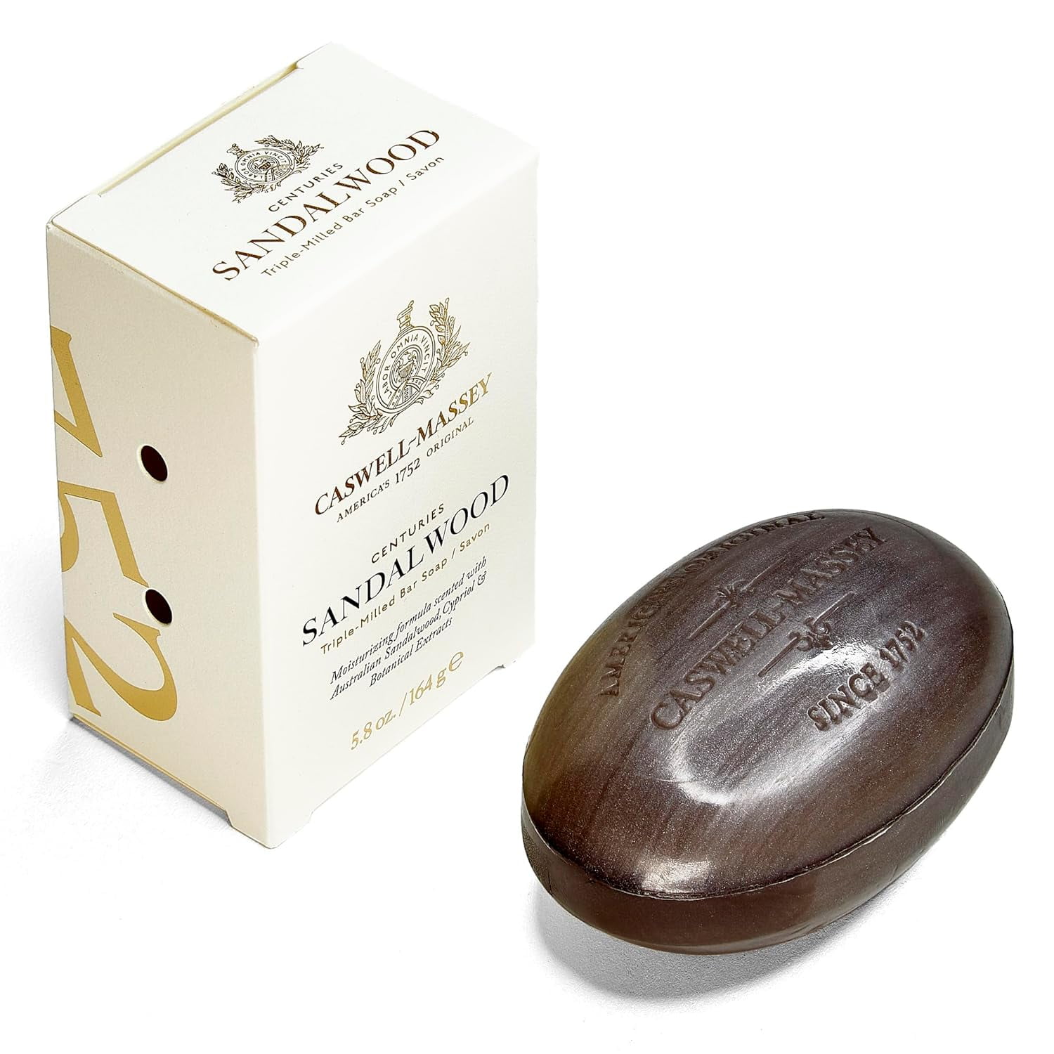 Caswell Massey Centuries Sandalwood Luxury Bar Soap Moisturizing
